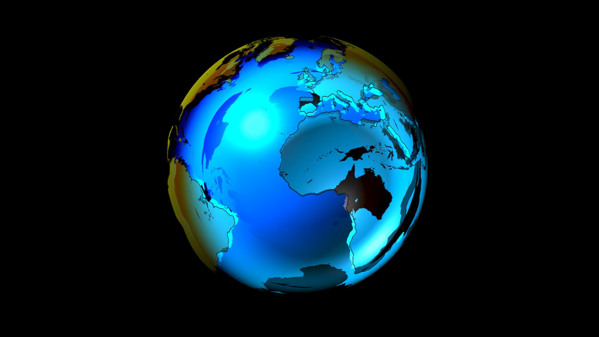 Earth 1039: 3d Animation Of Graphical Earth Stock Motion Graphics SBV ...