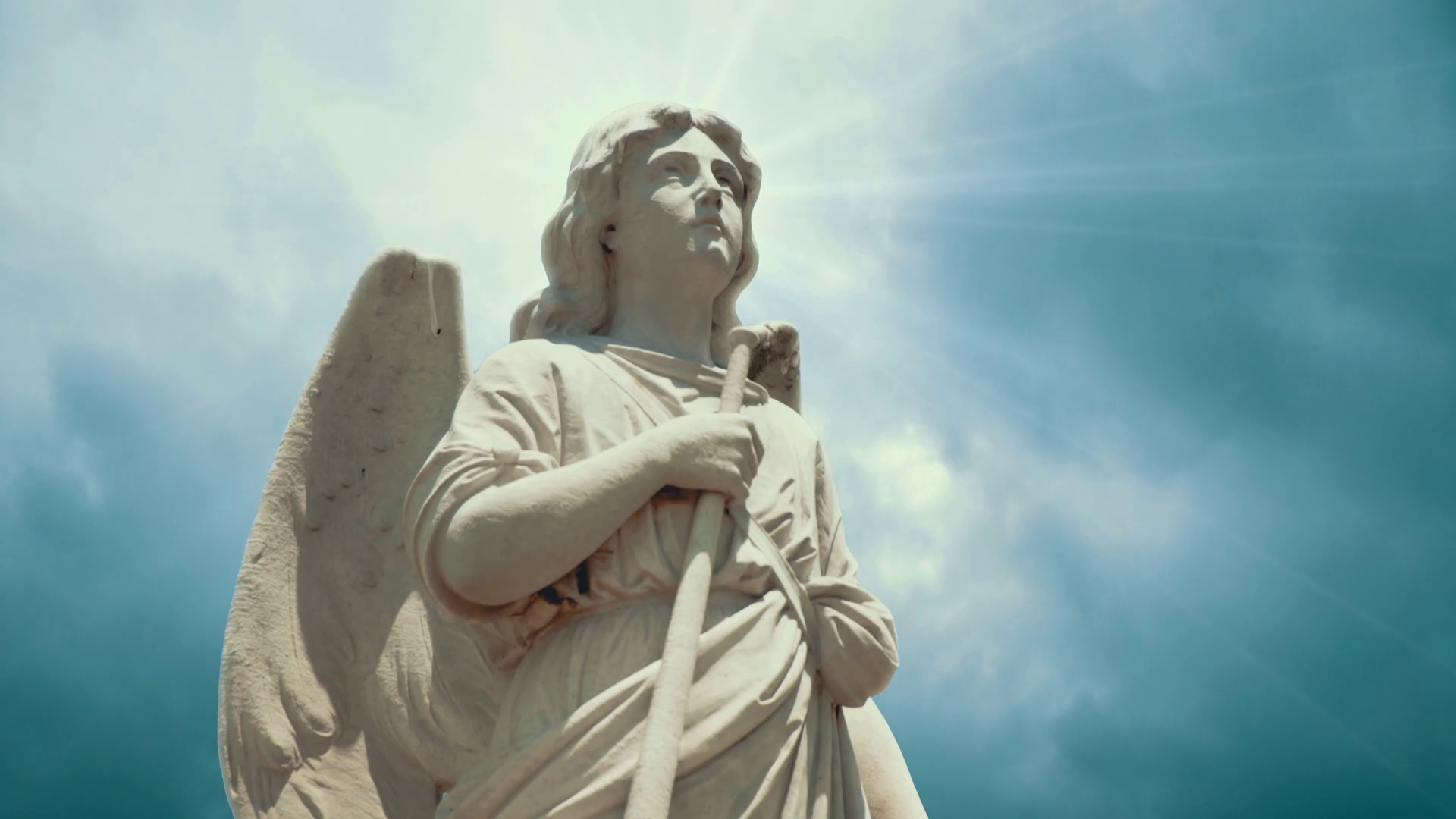 Angel 1002: Statue Of Angel On Time Lapse Stock Motion Graphics SBV ...