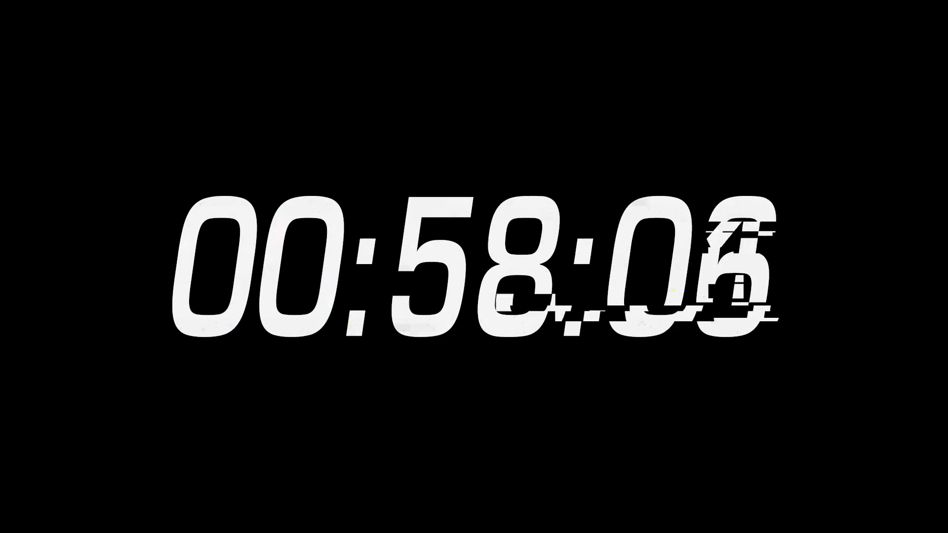 Time 1010: Timecode Countdown Glitch Stock Motion Graphics SBV-338659068 - Storyblocks