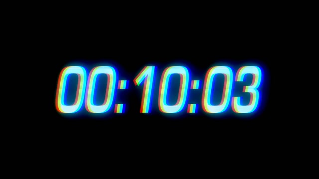 Digital Timer | Effects and Overlays motion backgrounds - Storyblocks