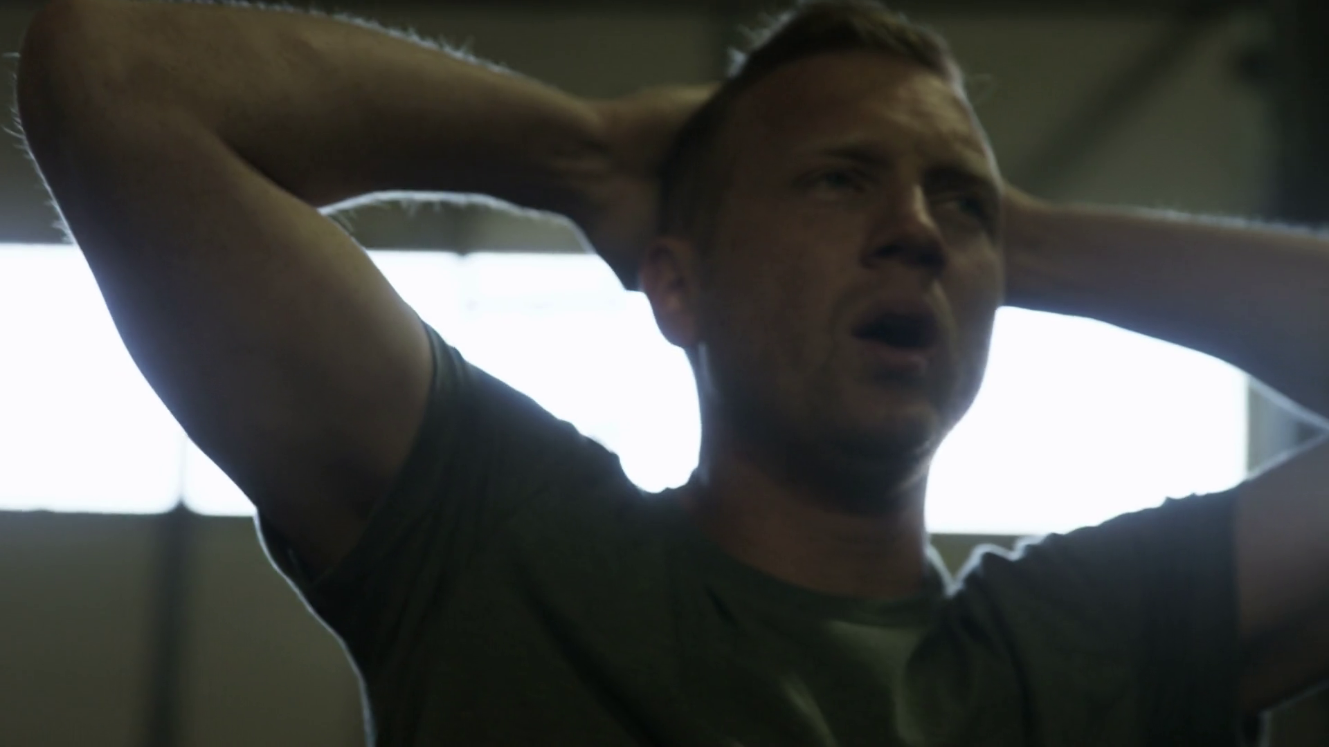 Slow Motion Man Breathing Heavy At Gym Stock Footage SBV-301341814 ...