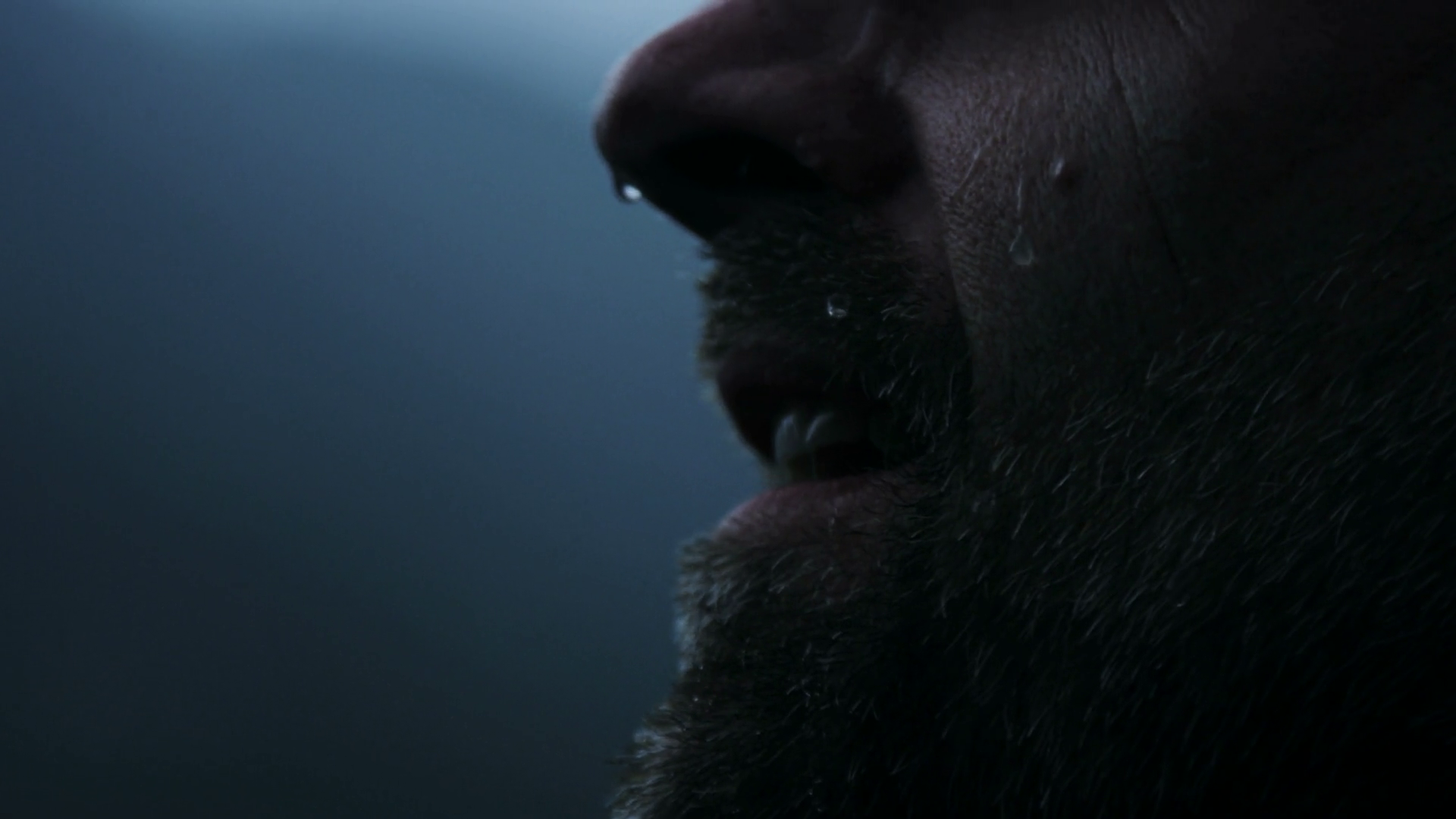 water dripping down mans face Stock Video Footage - Storyblocks