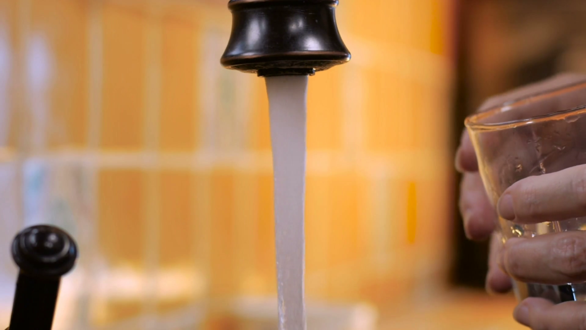Close Up Of Man Filling Glass With Clean Stock Footage SBV-309307165 ...