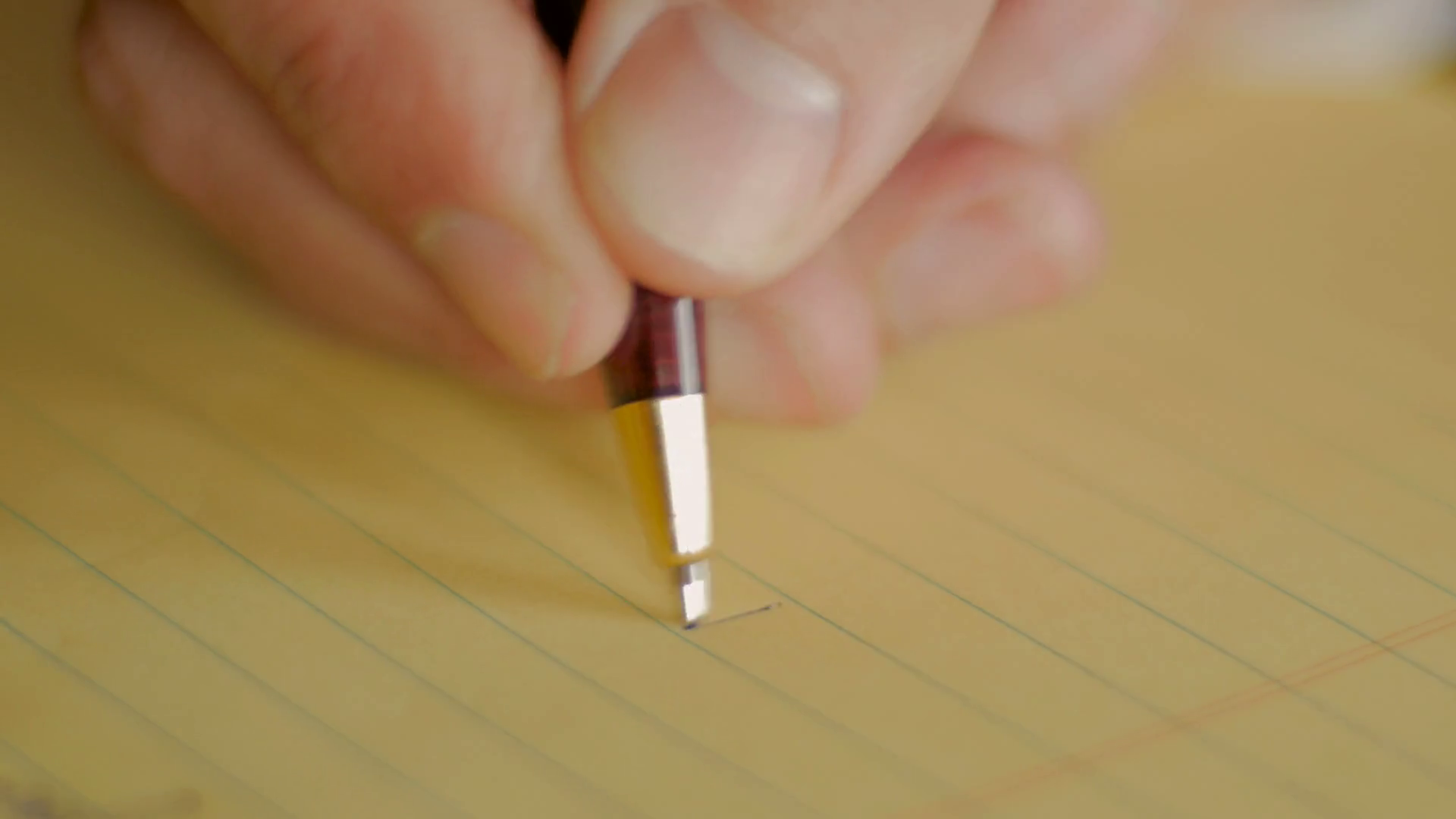 Closeup Of Person Signing Name With Stock Footage SBV-308474360 ...