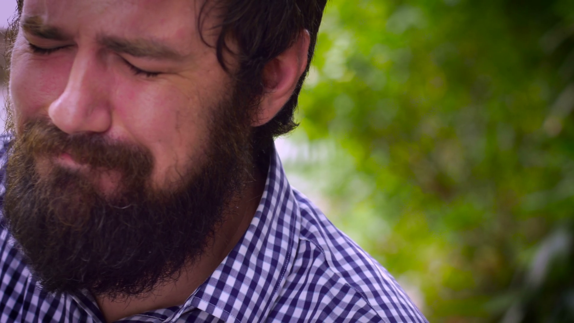 Close-up Portrait Of Young Man Expressing Stock Footage SBV-306443060 ...