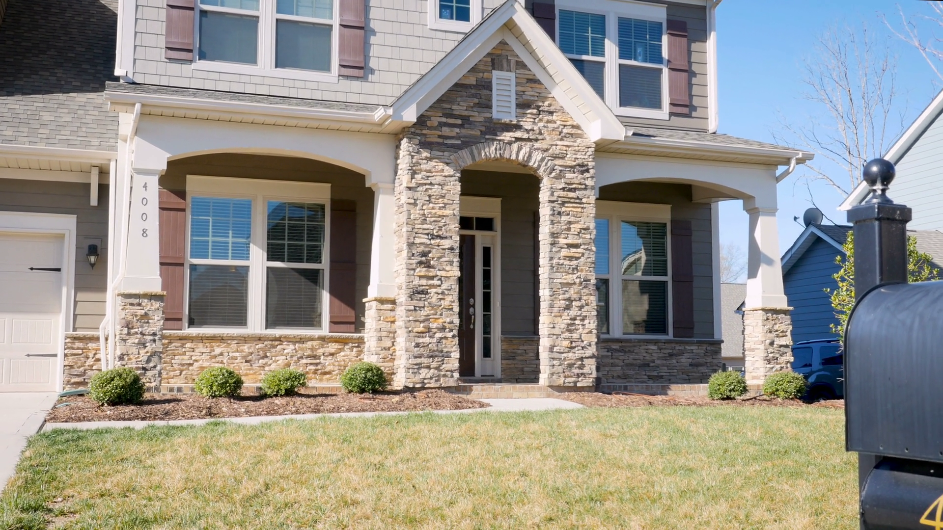 Establishing Shot Of Generic Luxury Home In Stock Footage SBV-317110264 ...