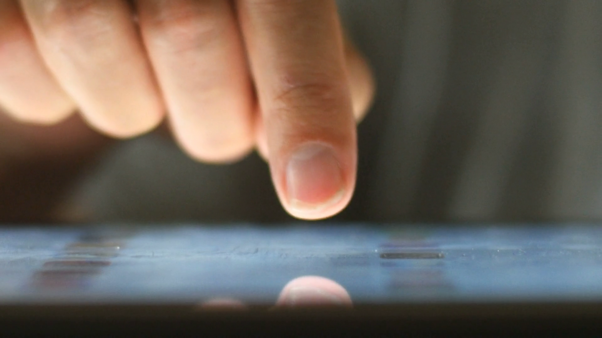 Extreme Close Up Of Finger Swiping Clicking Stock Footage SBV-316879840 ...