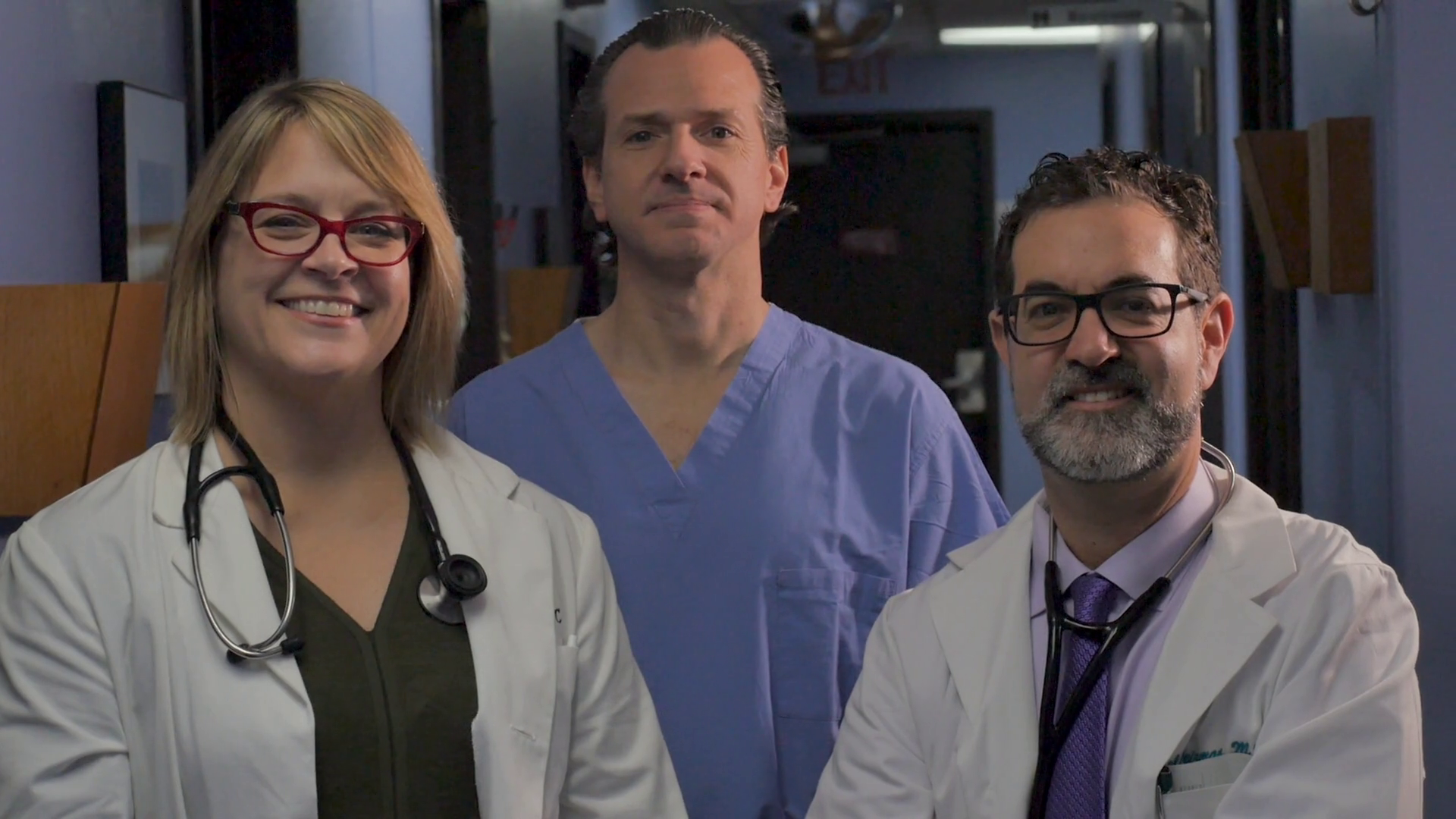 Portrait Of Three Medical Professionals Stock Footage SBV-332582215 ...