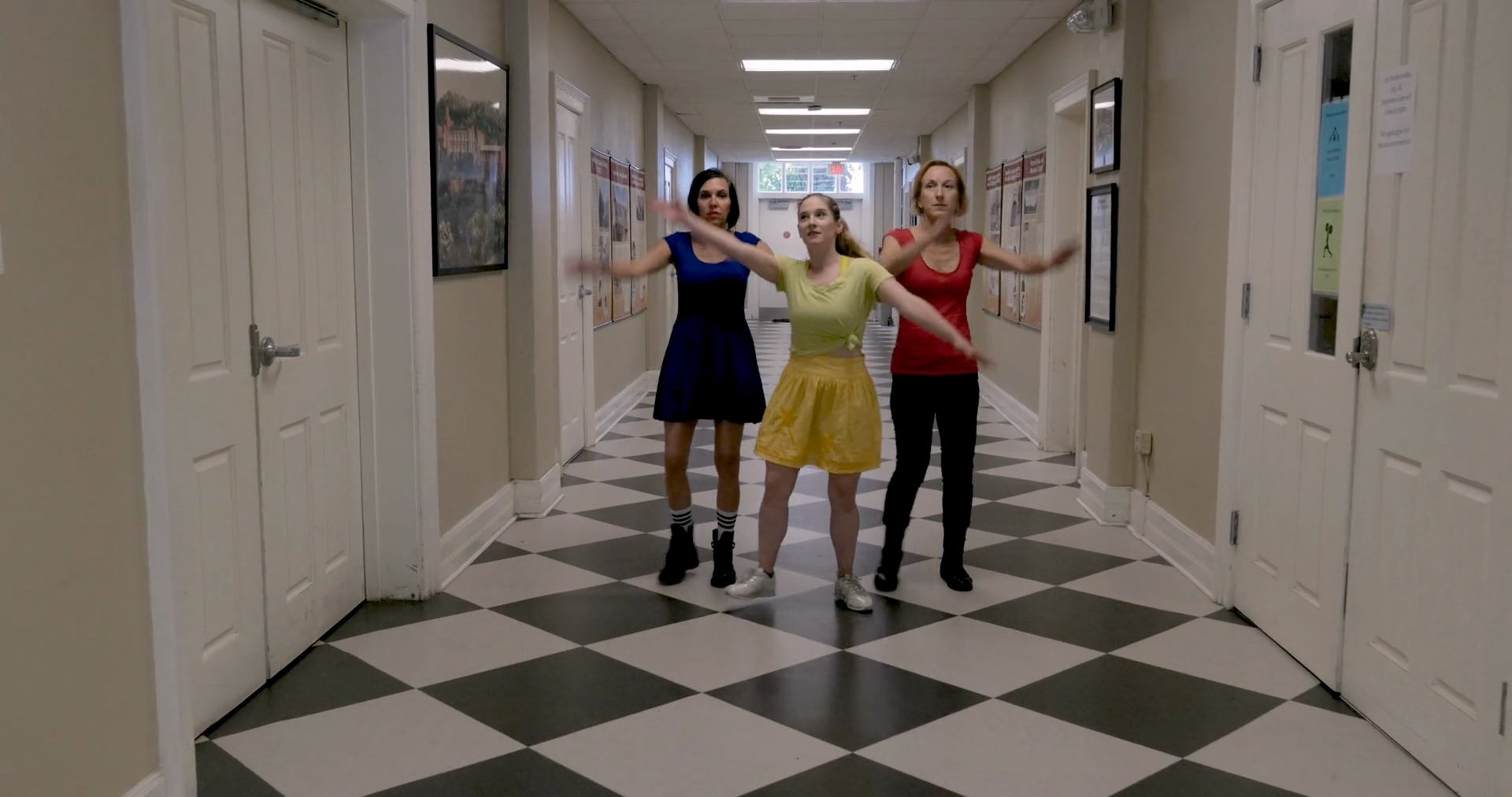 Three Female Dancers Dancing Choreographed Stock Footage SBV-337939275 ...