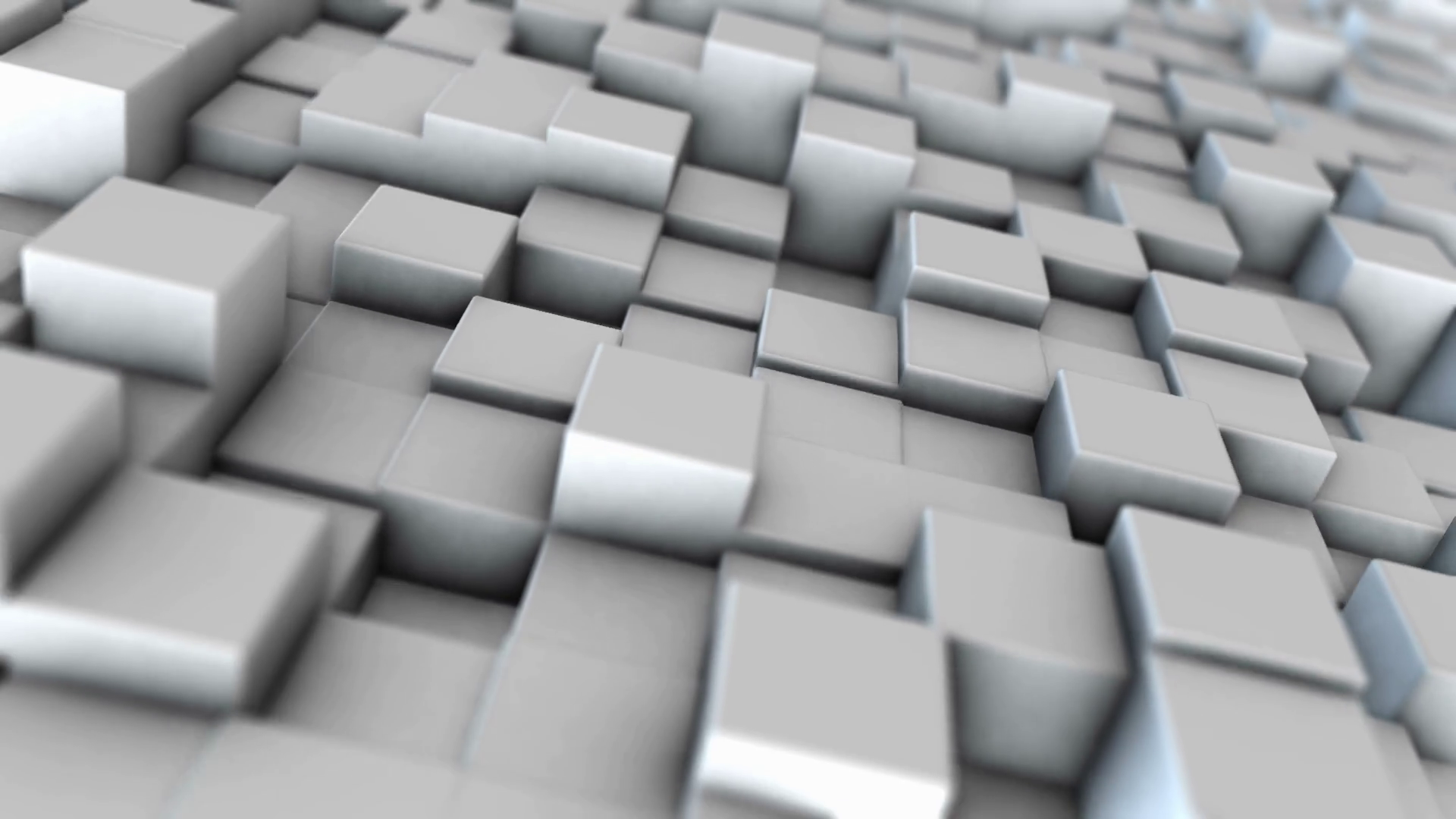 Abstract Dynamic White Cube Blocks Field Stock Motion Graphics SBV ...