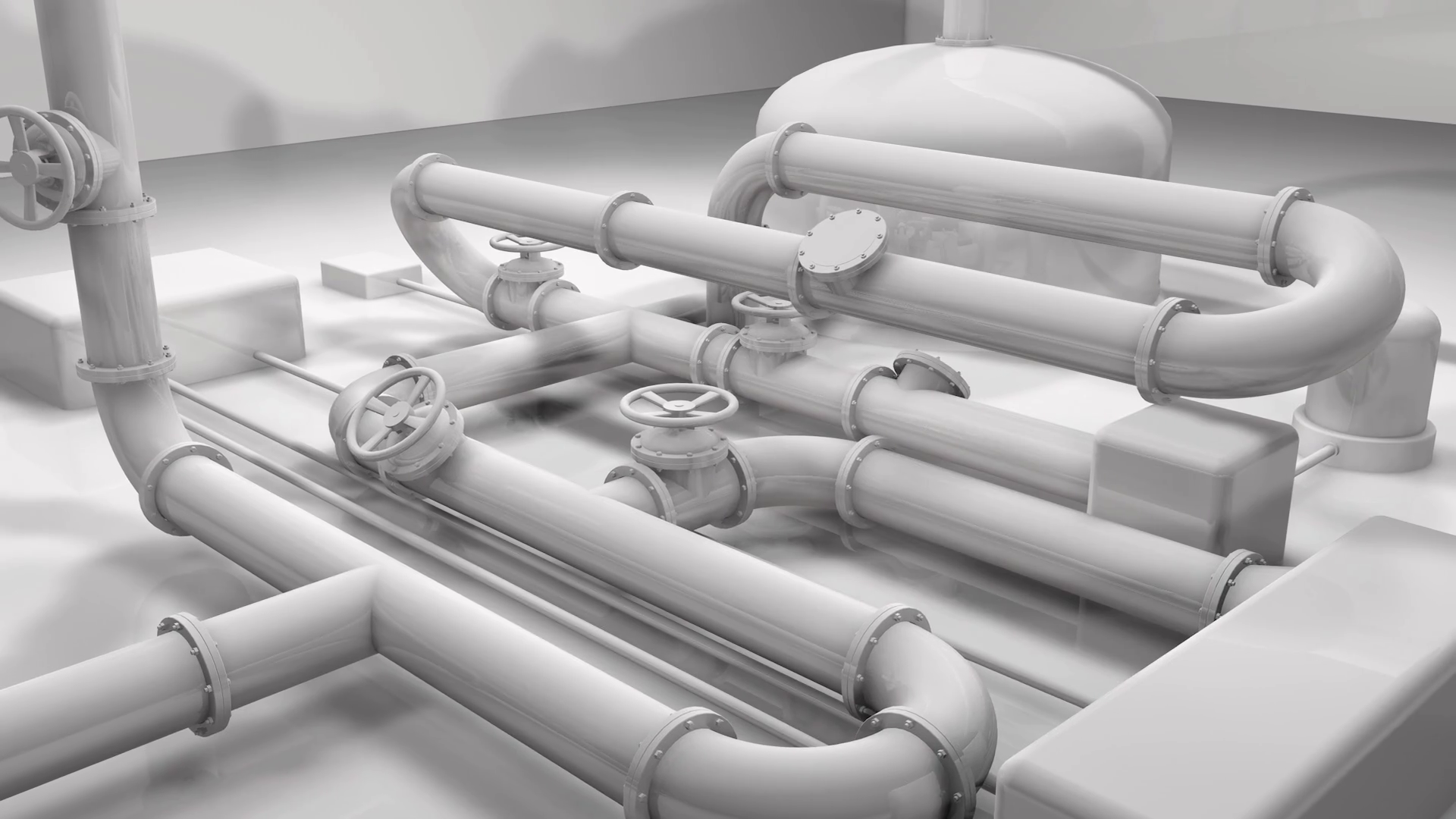 Animated 3d Glossy White Pipes Structure Stock Motion Graphics SBV ...