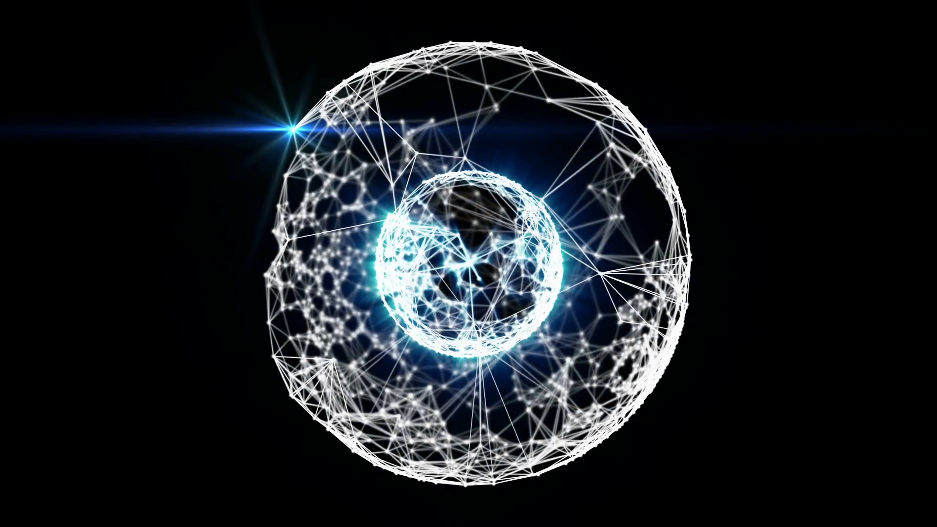 Abstract Concentric Spheres Formed Connected Stock Motion Graphics SBV ...