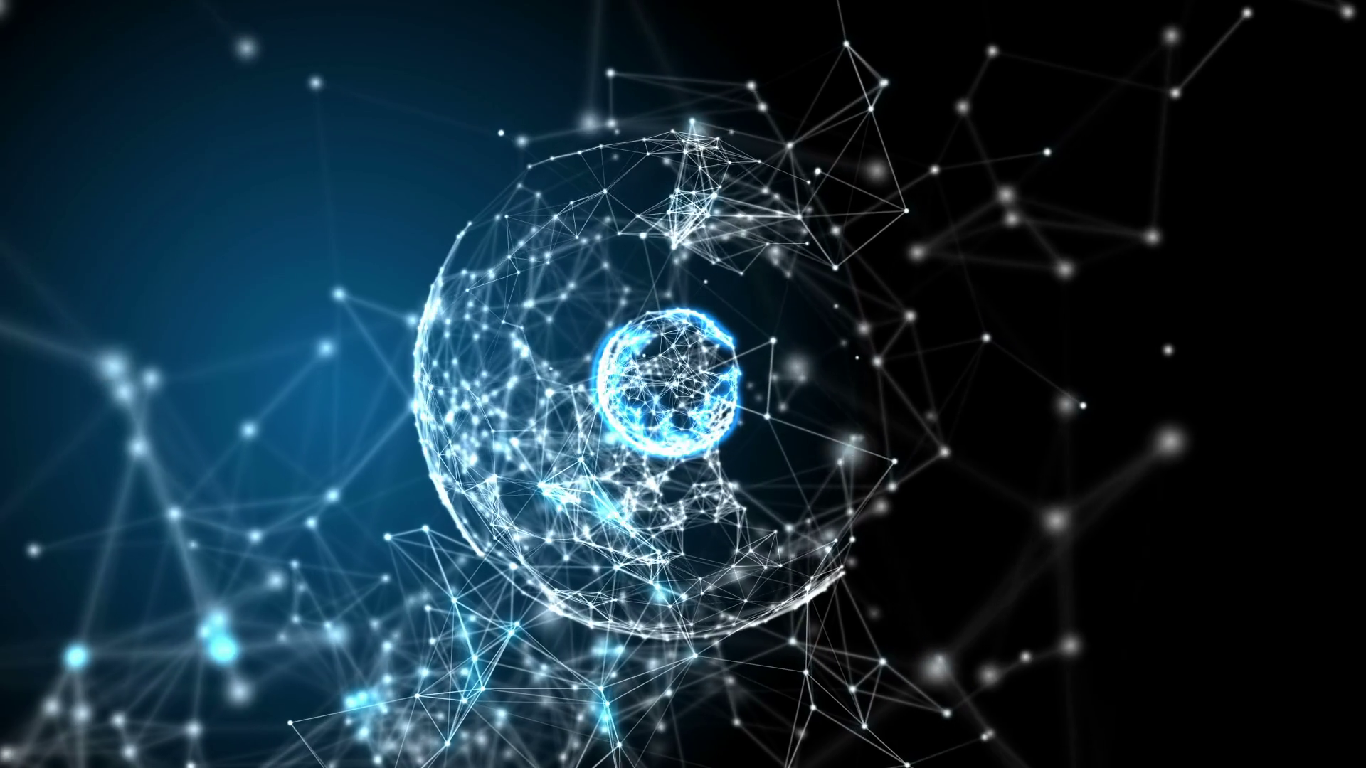 Two Concentric Plexus Spheres With Plexus Stock Motion Graphics SBV ...