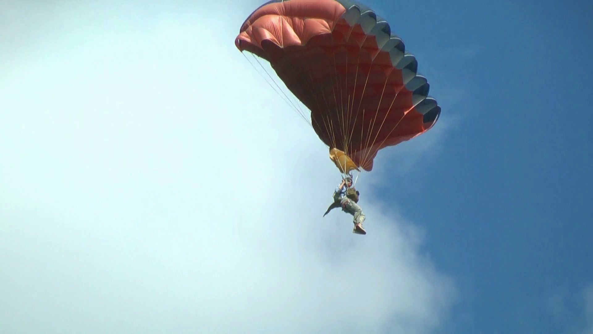 Parachute Up In Sky Stock Footage SBV-306966430 - Storyblocks