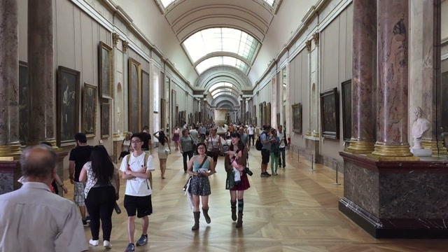 Walking Through Art Gallery Stock Footage: Royalty-Free Video Clips ...