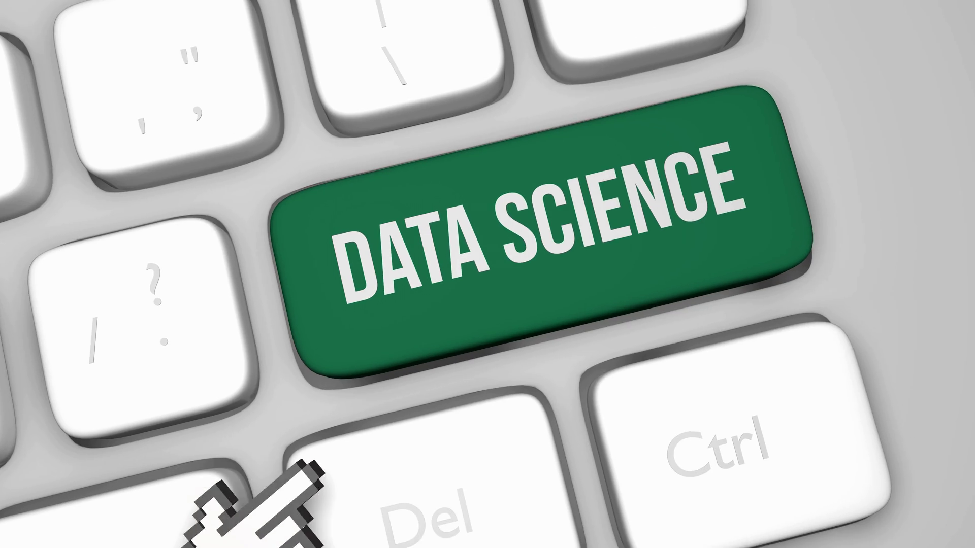 Data Science Concept Keyboard Key Animation Stock Motion Graphics SBV ...