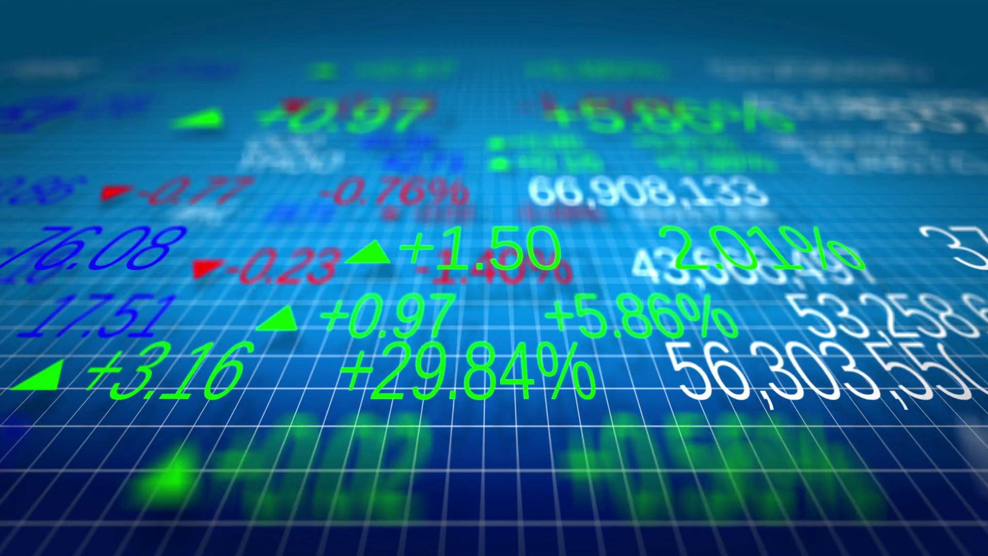 4k Display Of Stock Market Quotes Shallow Stock Motion Graphics SBV ...