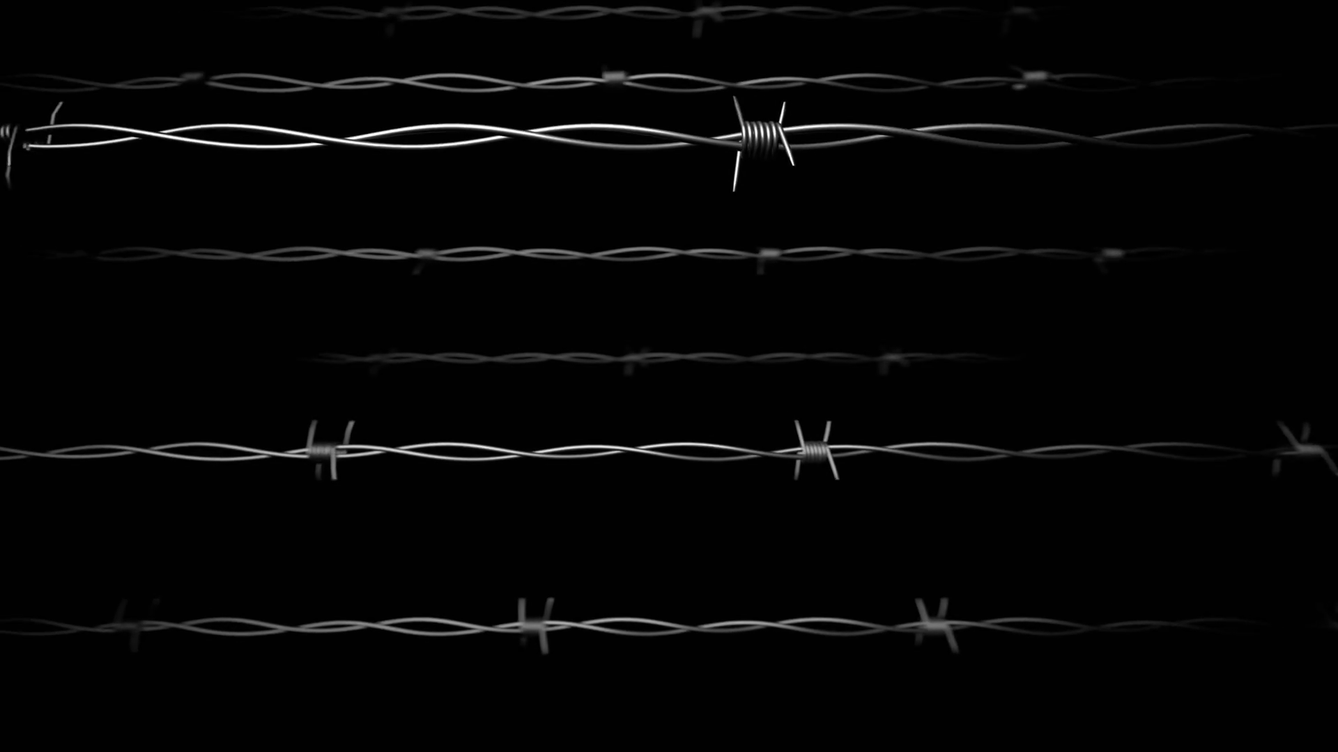 Flying through Barbed wire. Motion Background 00:07 SBV-304081559 ...