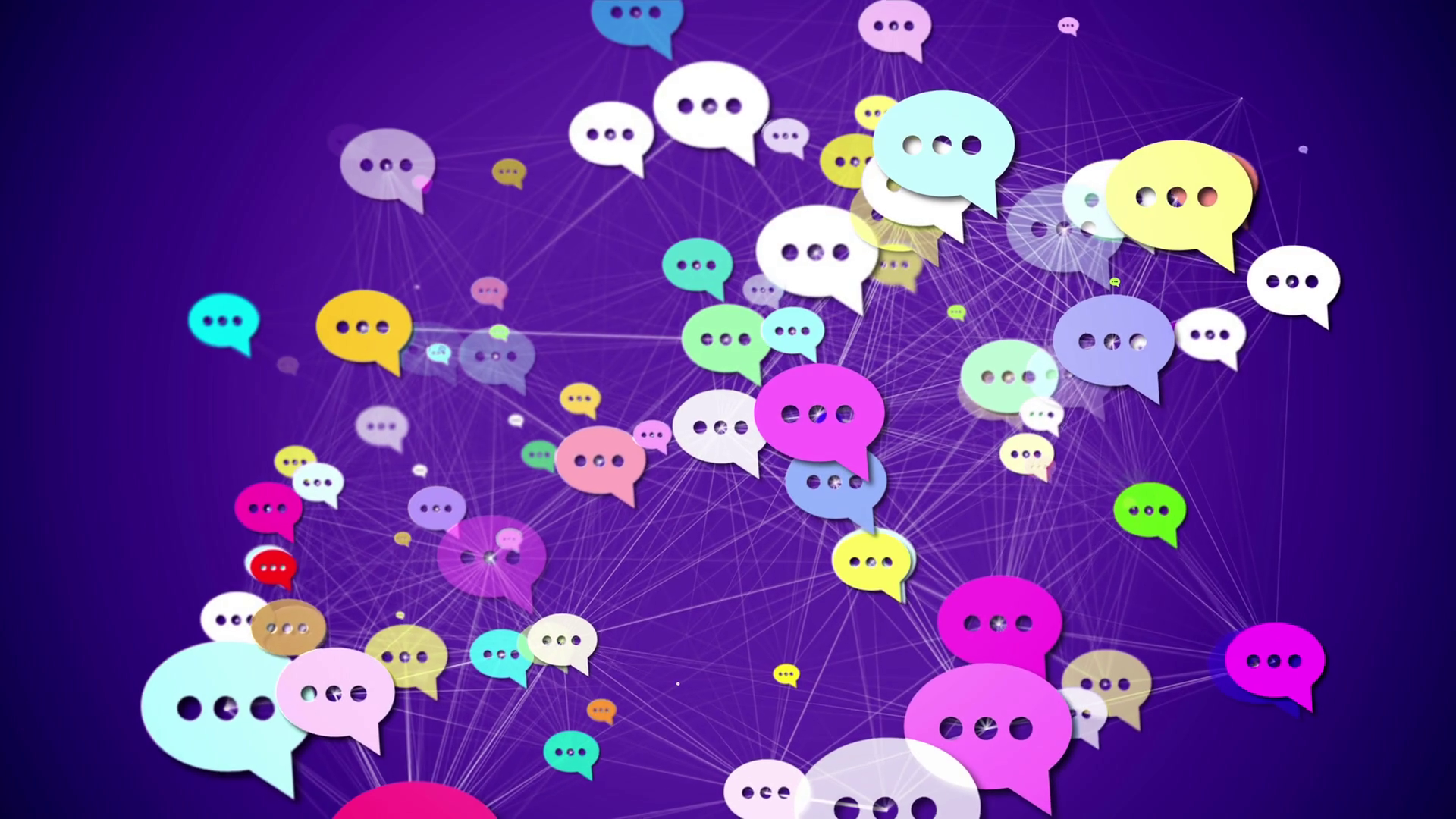 Group Of Messages Icons With Plexus Effect Stock Motion Graphics SBV ...