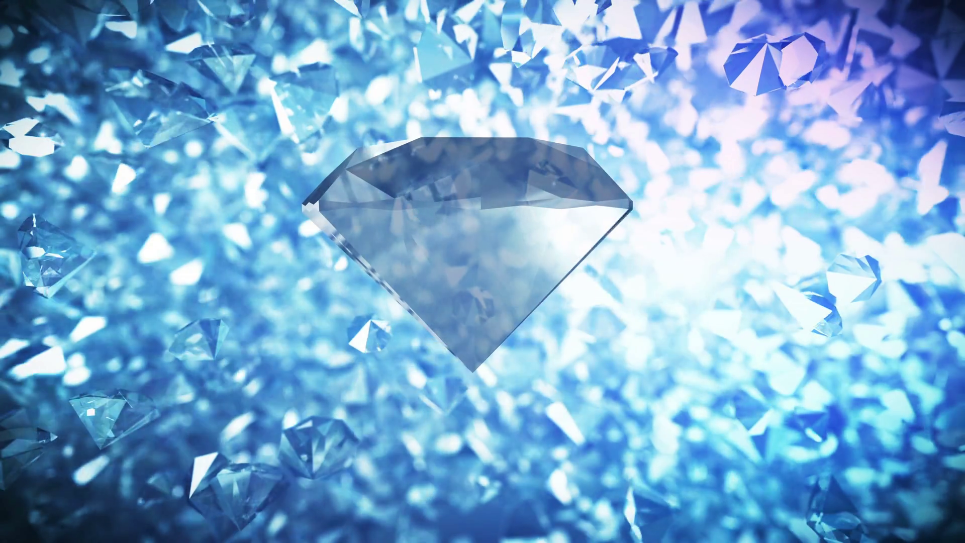 Big Diamond Rotates On Blinking Diamonds Stock Motion Graphics SBV ...