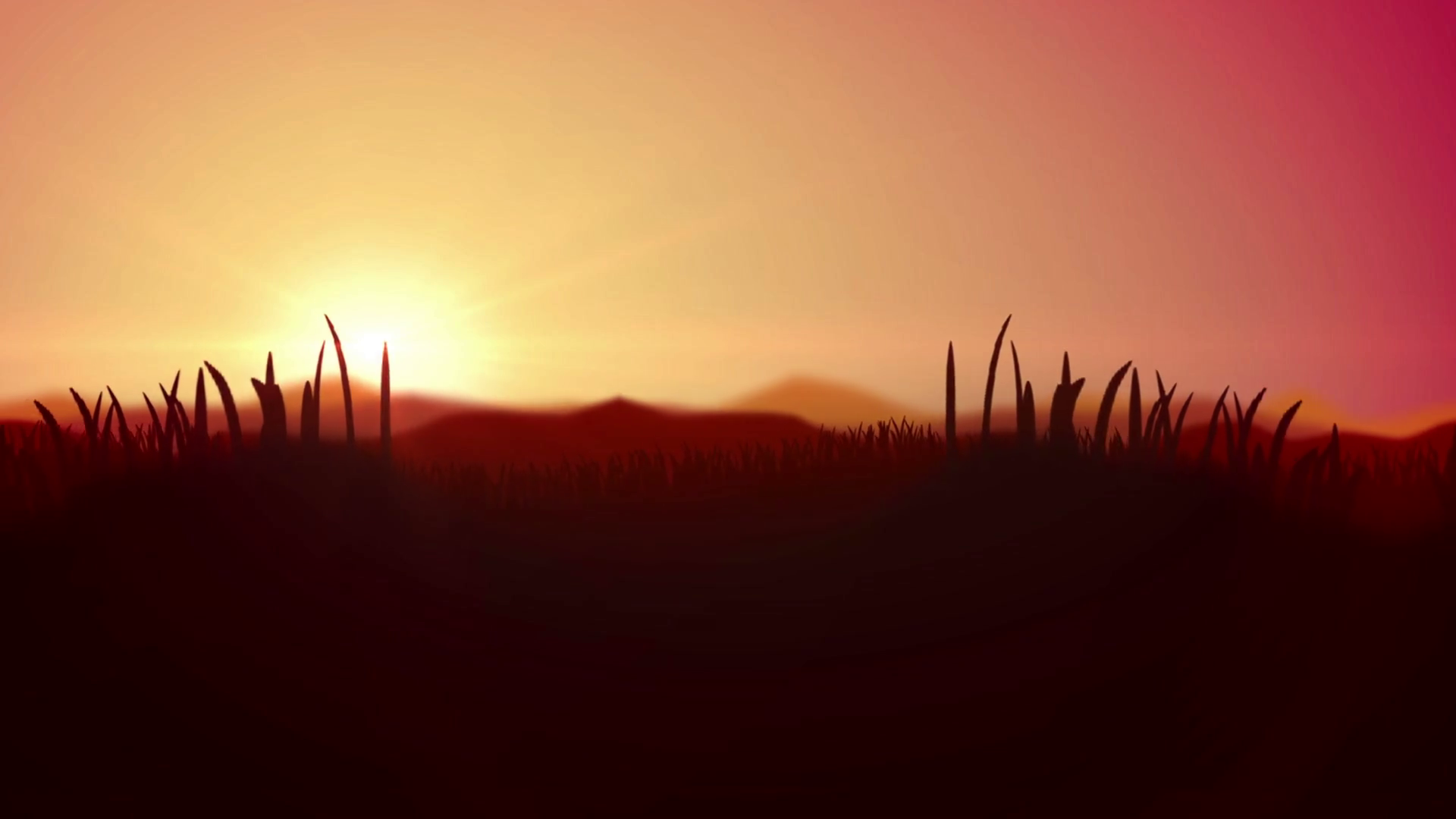 Cartoon Dawn Animation With Silhouette Of Stock Motion Graphics SBV ...