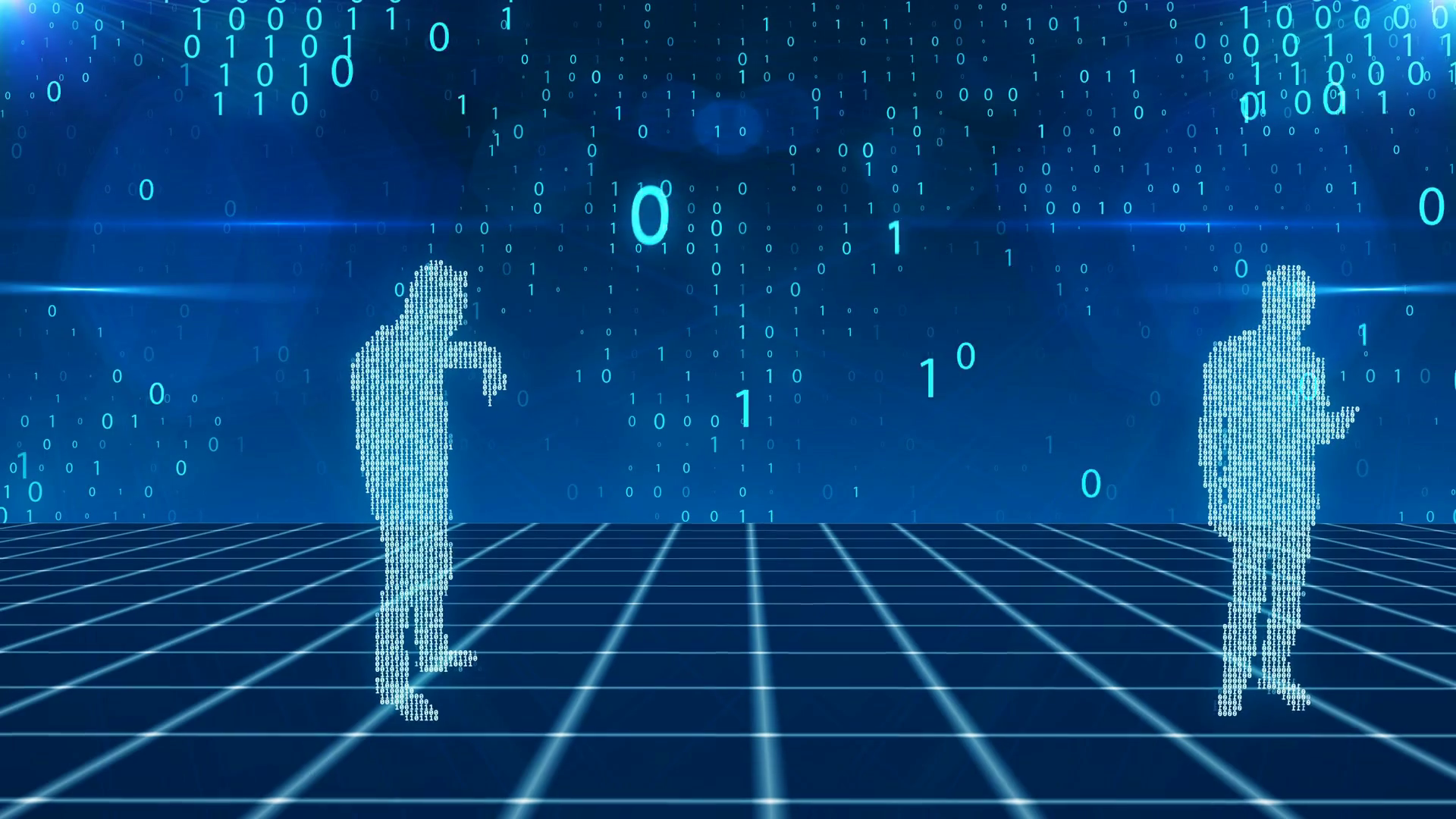 Splendid Digital Business People Standing On Stock Motion Graphics SBV ...