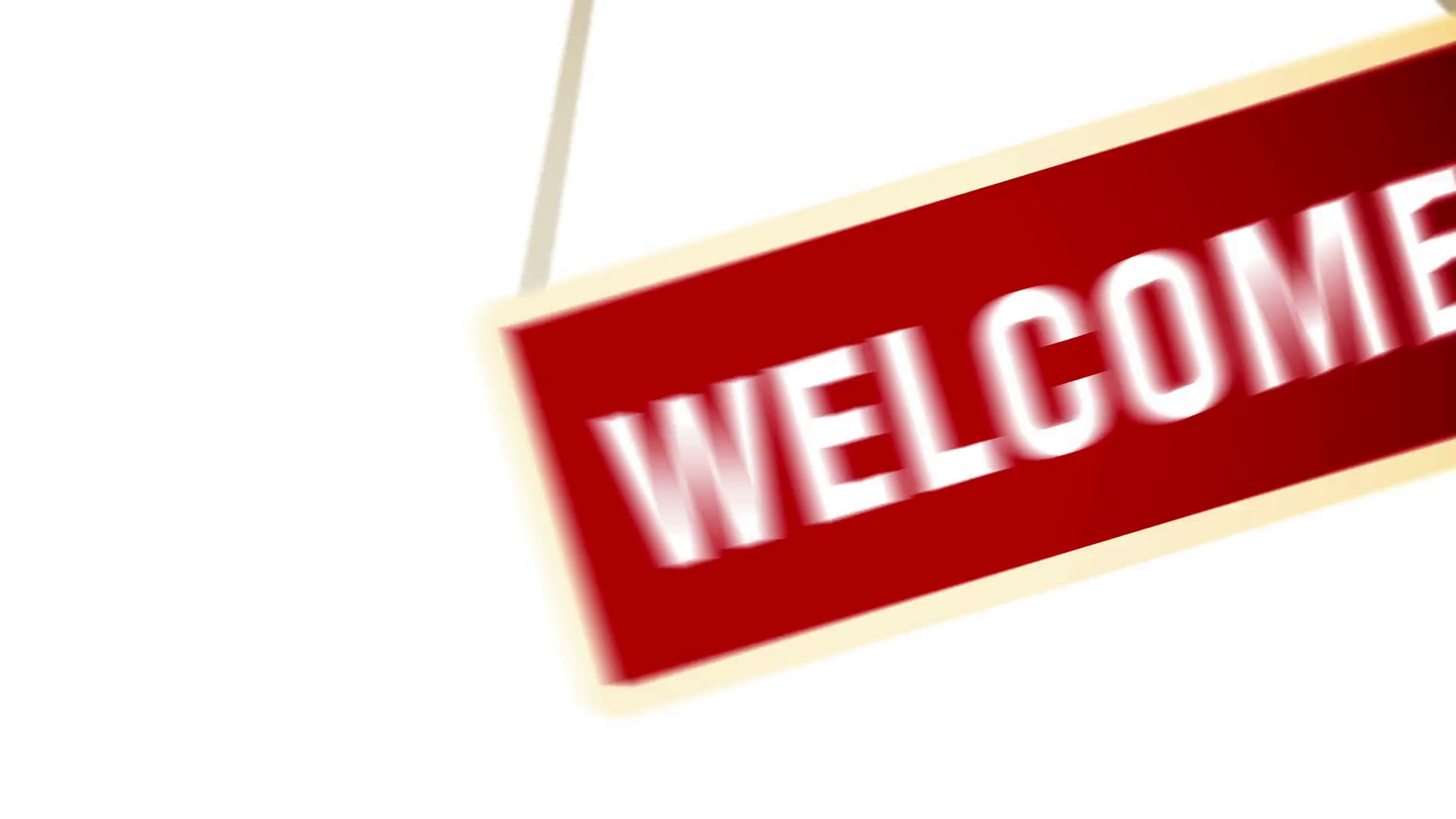Welcome Banner Sign Stock Motion Graphics SBV-307943765 - Storyblocks