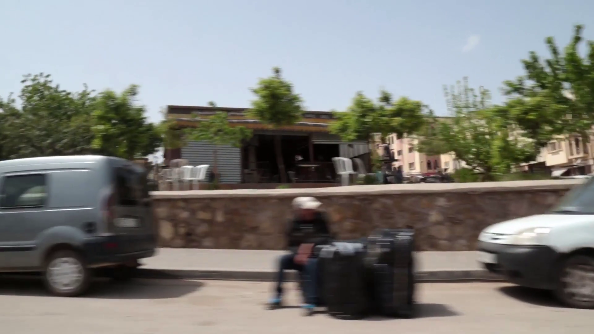 Moving Shot From Taxi Fez Morocco Street Stock Footage SBV-302605246 ...