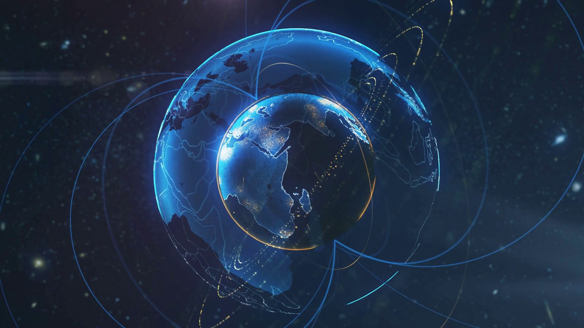 Spinning Globe Planet Earth Blue Glow Stock Footage SBV-304887049 ...