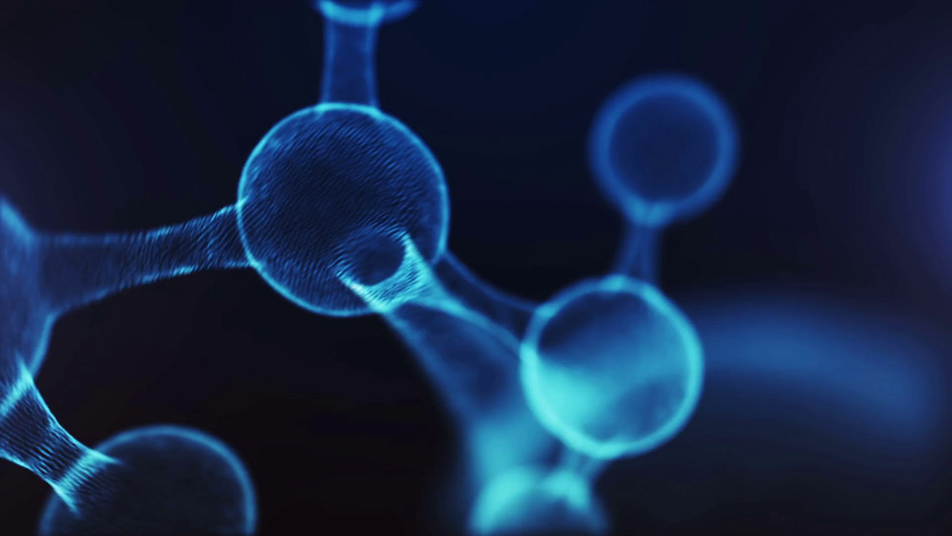 3D Animation of abstract molecule. Concept of science or medicine ...