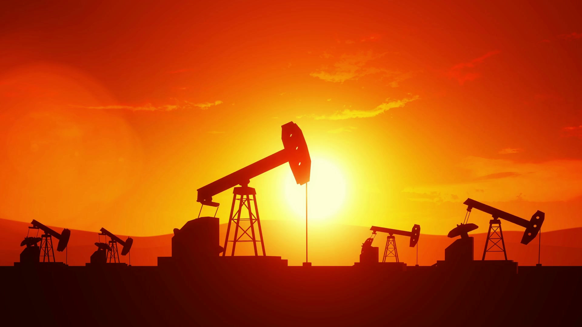 4k 3d Rendered Seamless Looped Oil Pump Stock Footage SBV-313275488 ...