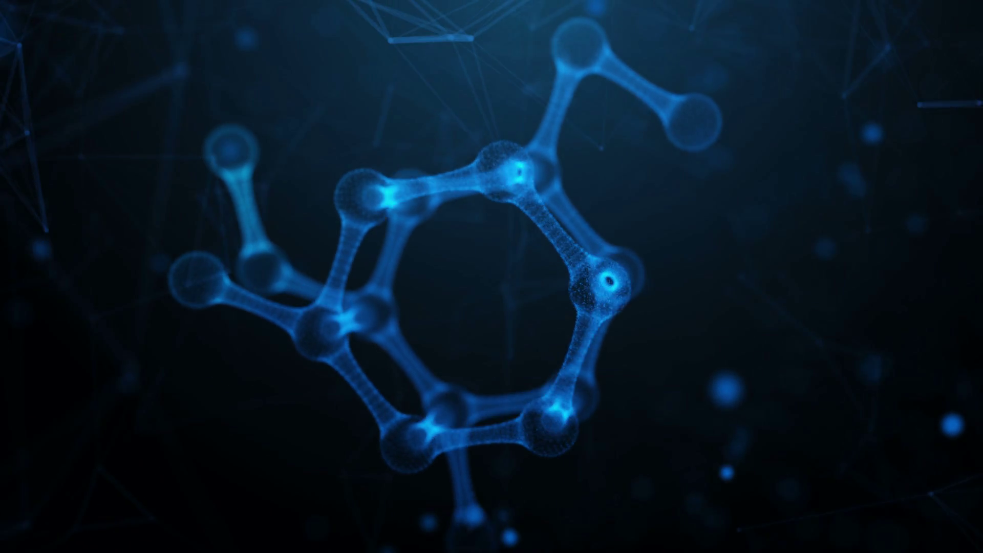 animation of molecules in 3D Motion Background - Storyblocks