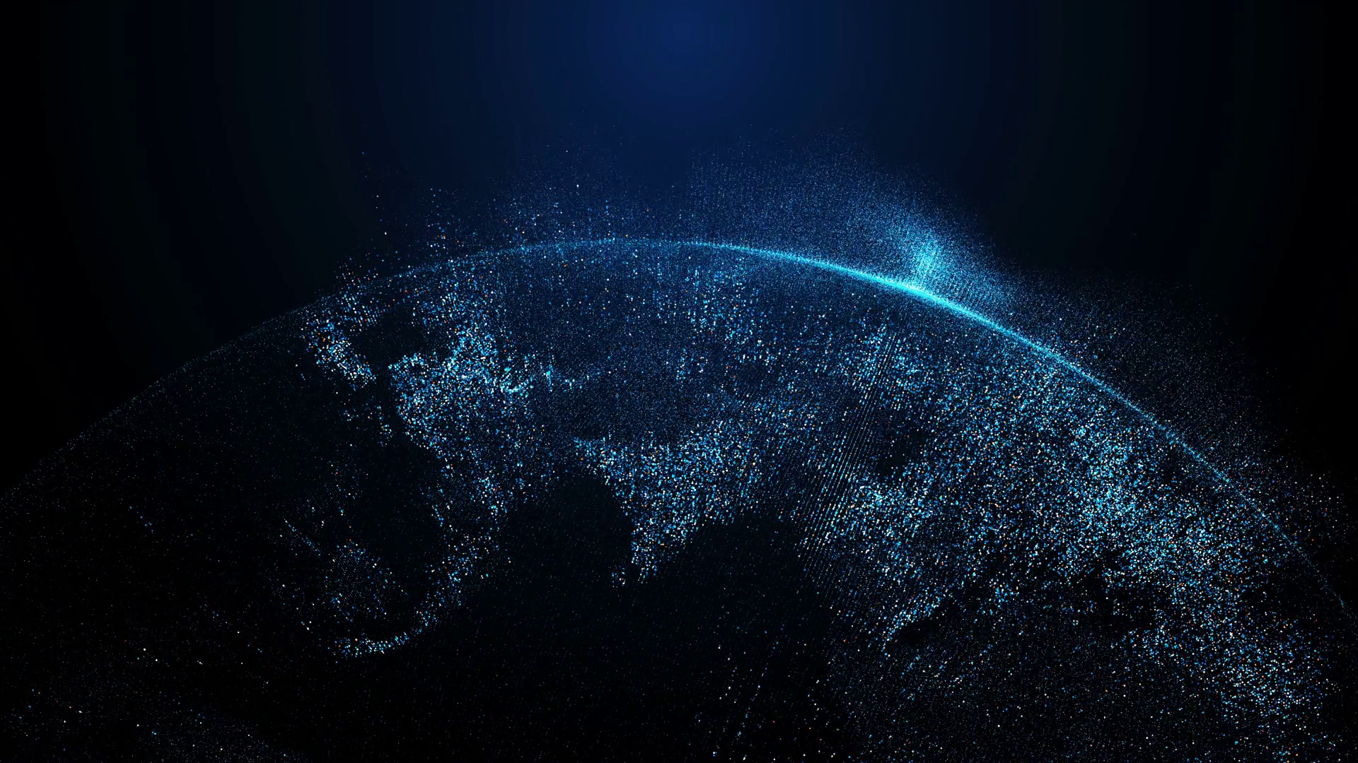 Holographic planet globe of Earth from space Motion Background ...