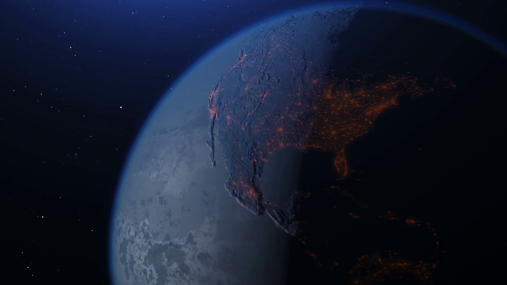 Japan Map From Space At Night With City Stock Motion Graphics SBV ...