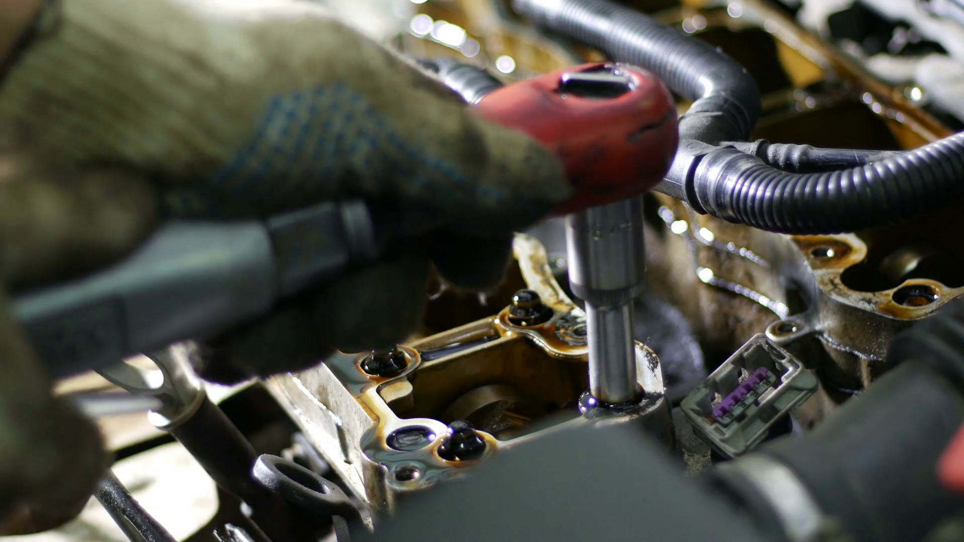 Mechanic Repair Valve Engine Stock Footage SBV-316326430 - Storyblocks