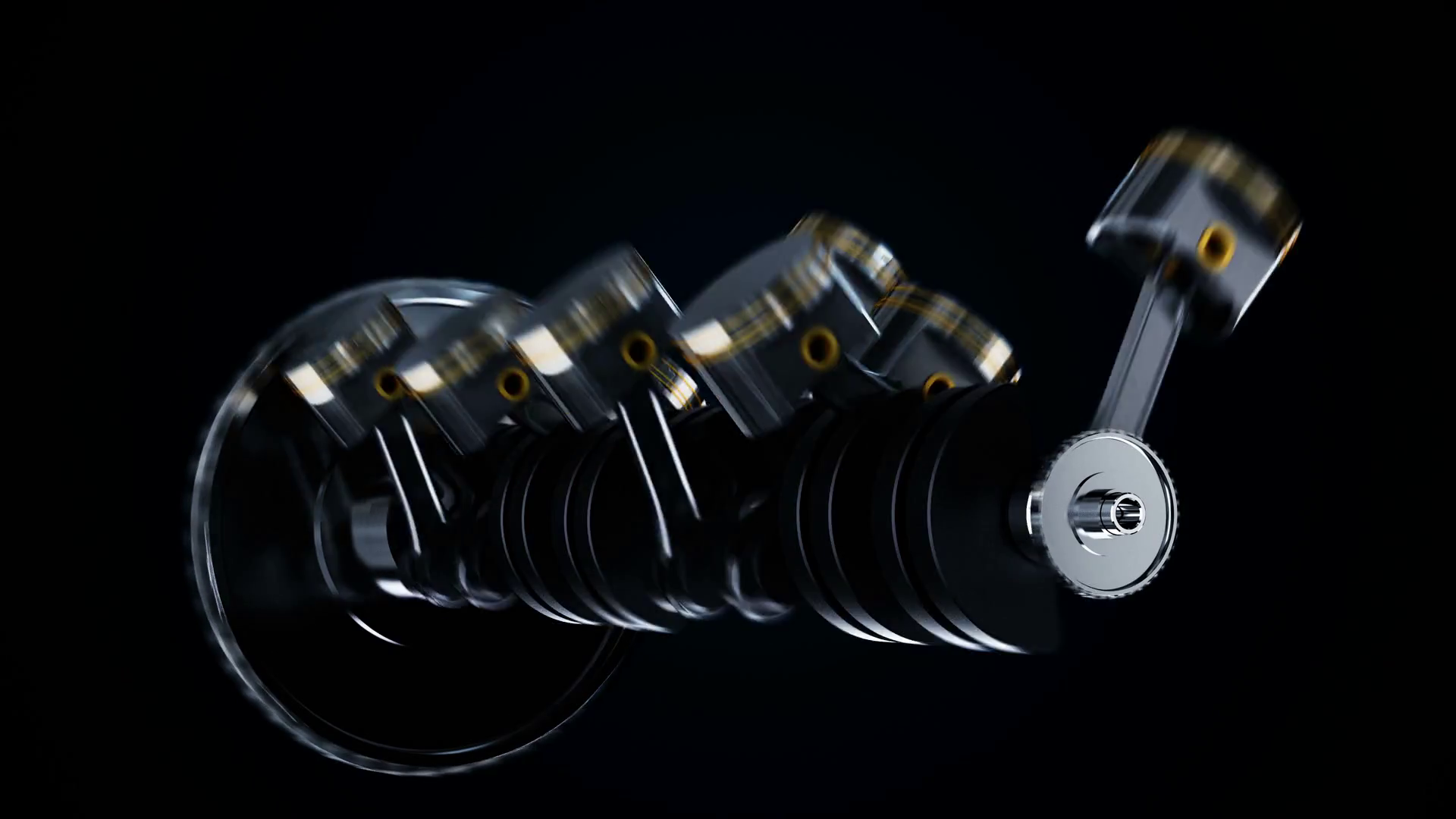 V8 Motor With Working Pistons Crankshafts Stock Motion Graphics SBV ...