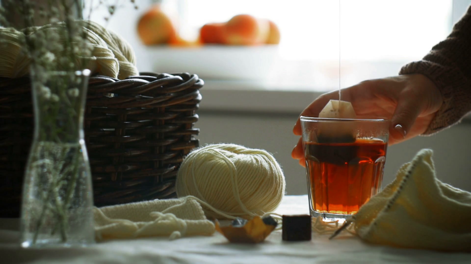 Woman Steeping Tea In Hot Water Stock Footage SBV-322395497 - Storyblocks
