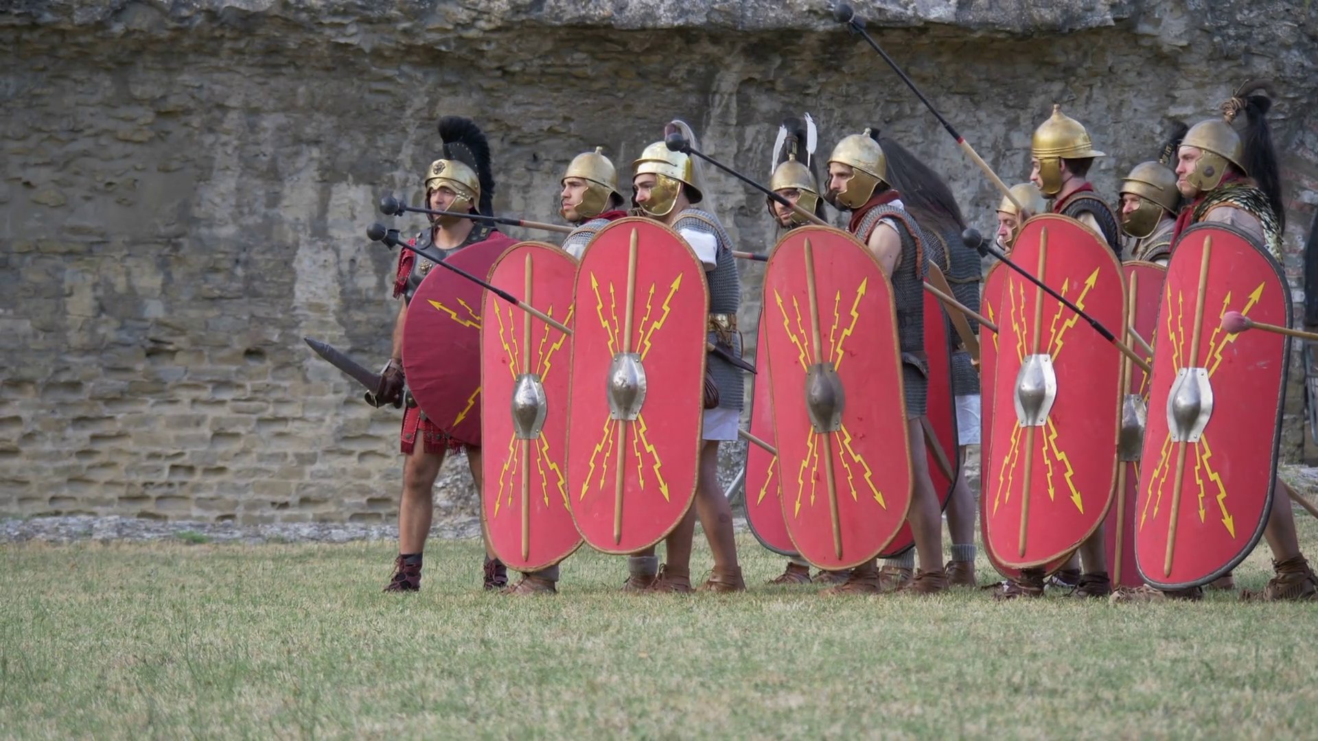 Battle Between Gaulish Warriors Roman Stock Footage SBV-322745655 ...