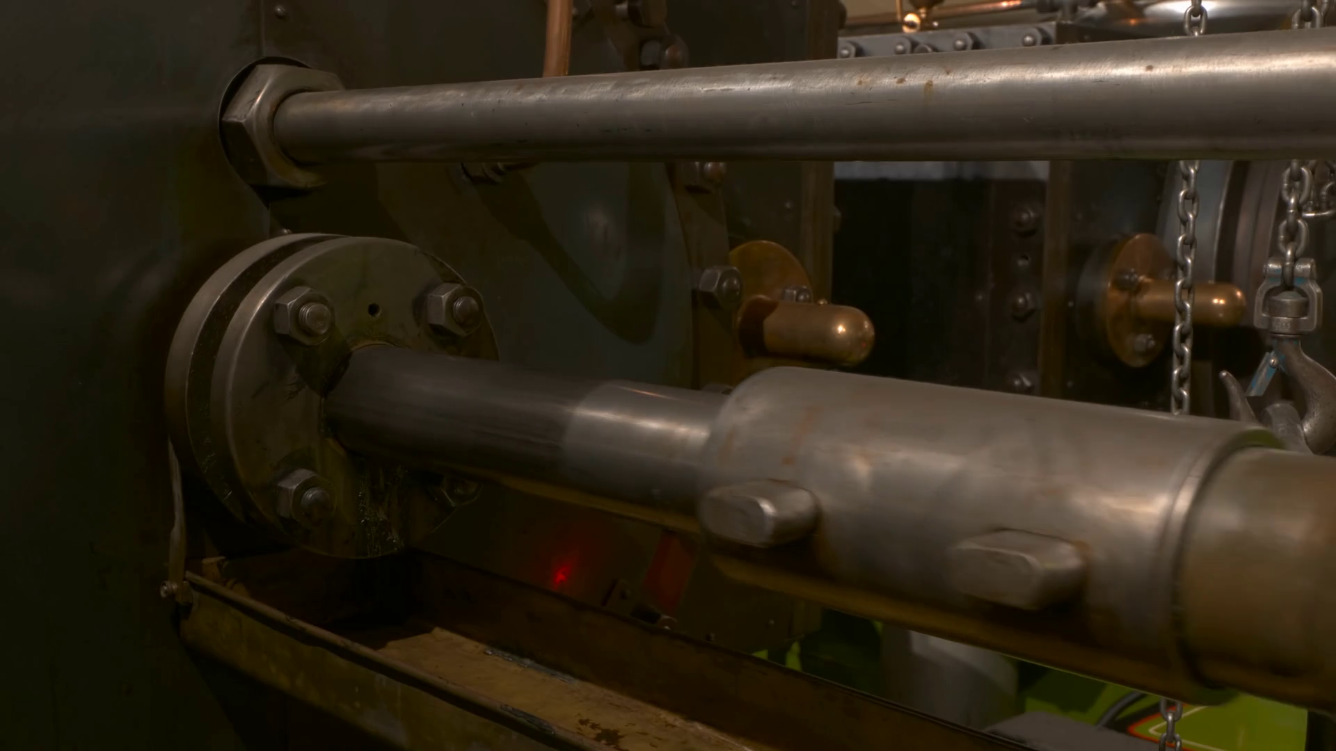 An Old Engine Driving Force Pump From Piston Stock Footage SBV ...