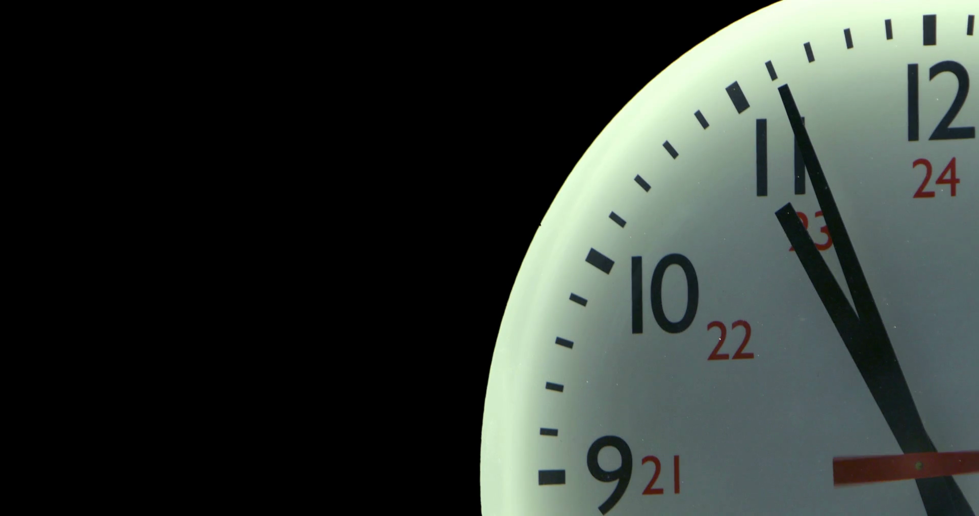 4k Shot Of Wall Clock On Black Background Stock Footage SBV-305858896 ...