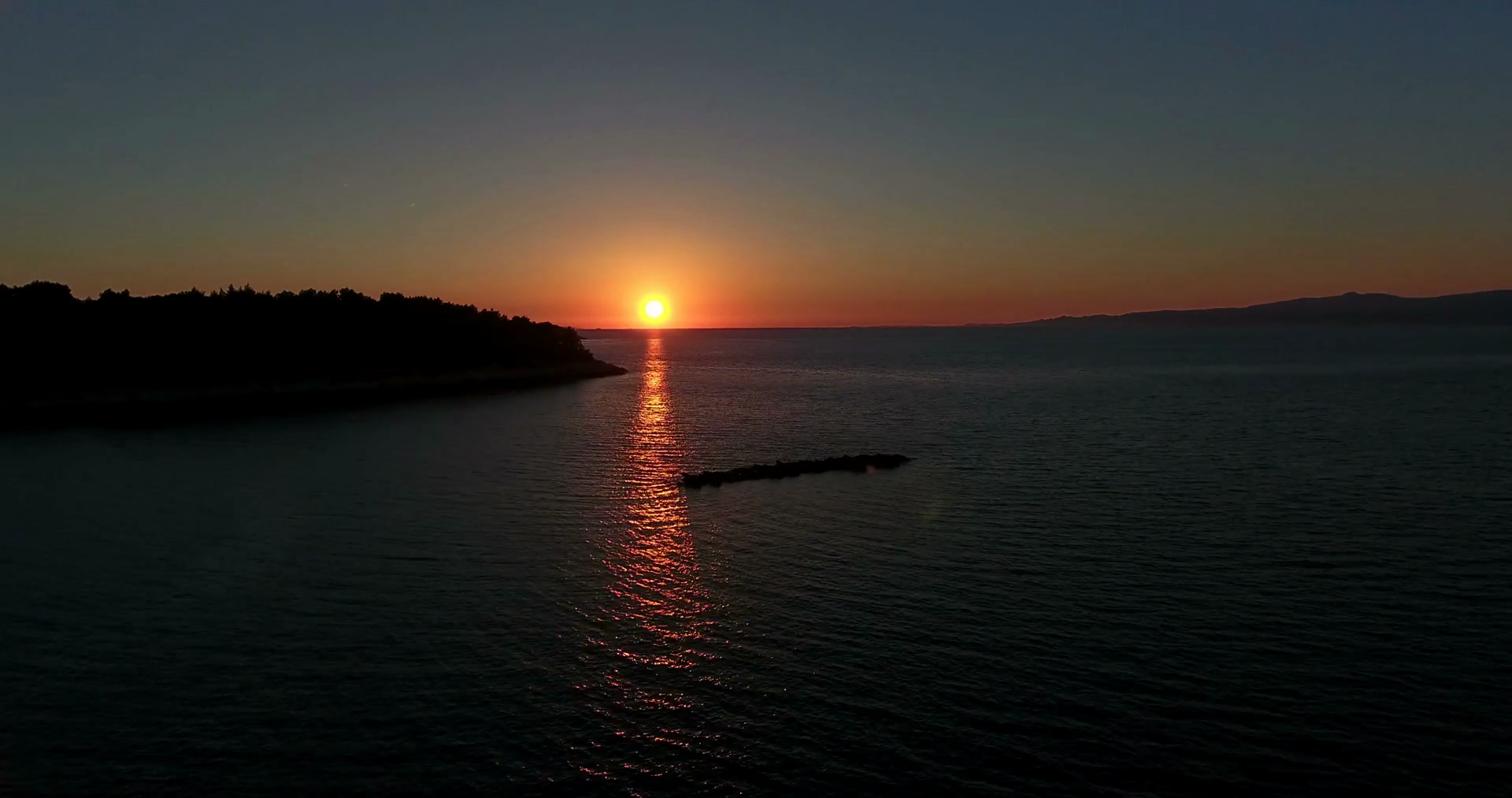 Aerial Footage Of Sunset At Beach In Stock Footage SBV-311608788 ...