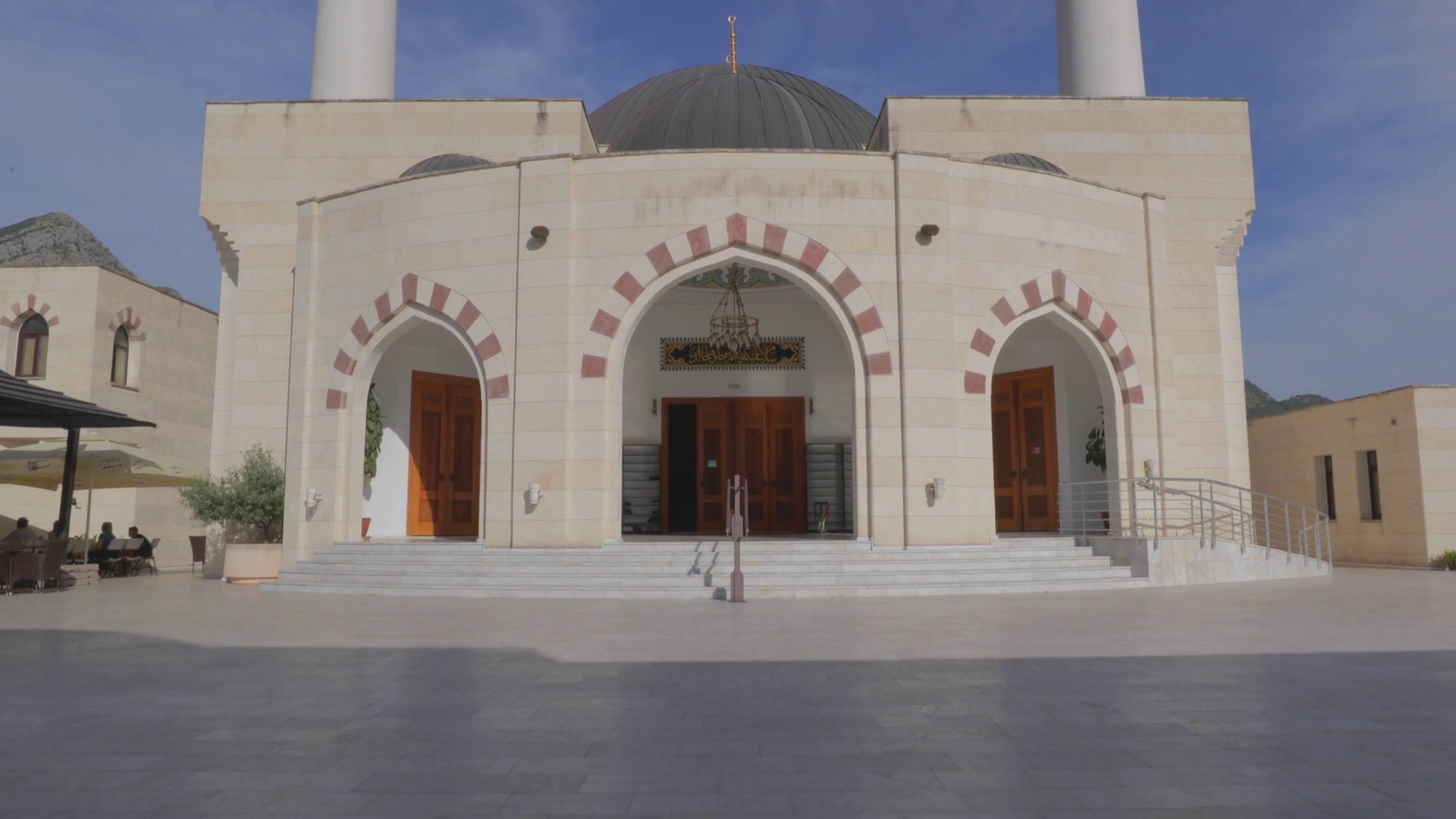 An Opening Shot Of Beautiful Mosque Shot Is Stock Footage SBV-351923227 ...