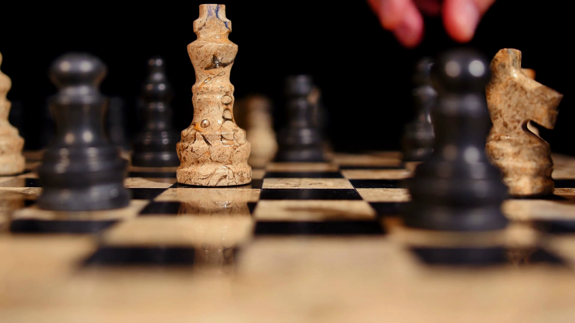 Footage Of Chess Board Player Hits White Stock Footage SBV-304338745 ...