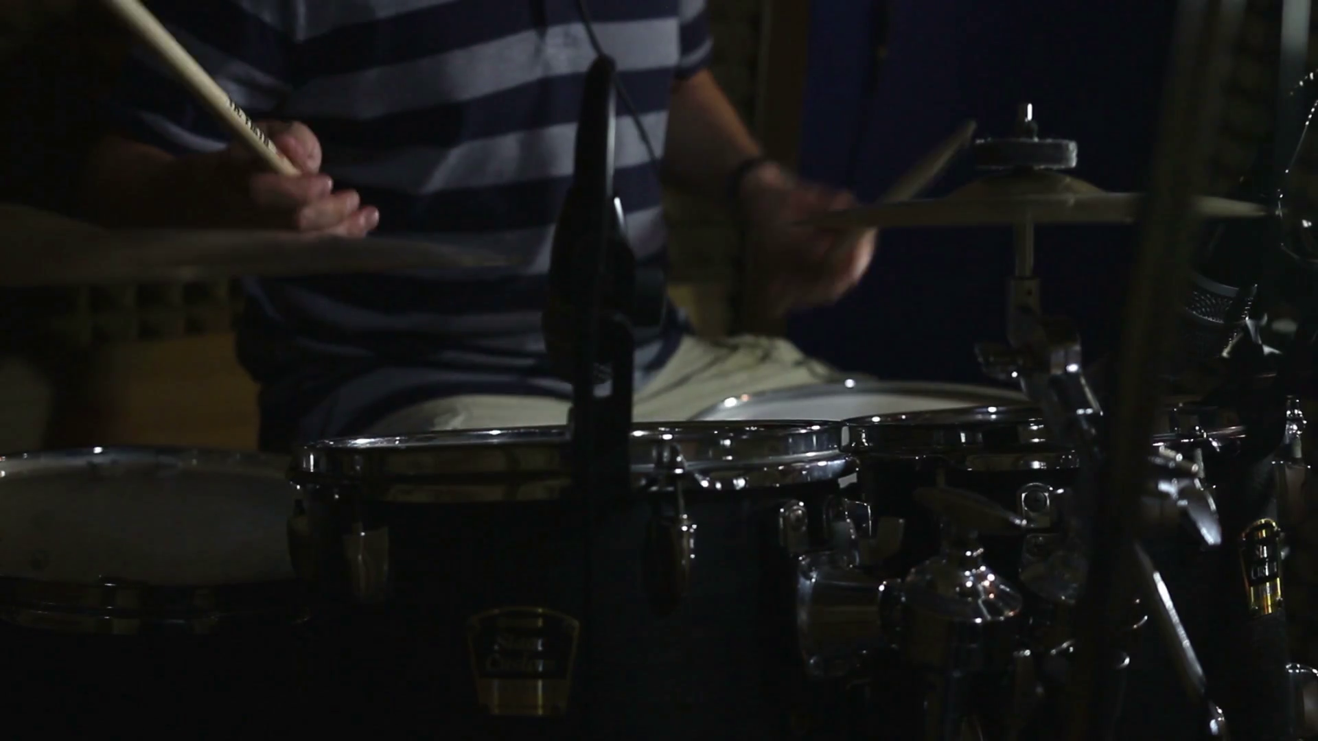 Footage Of Man Playing Practicing Drums In Stock Footage SBV-304655194 ...
