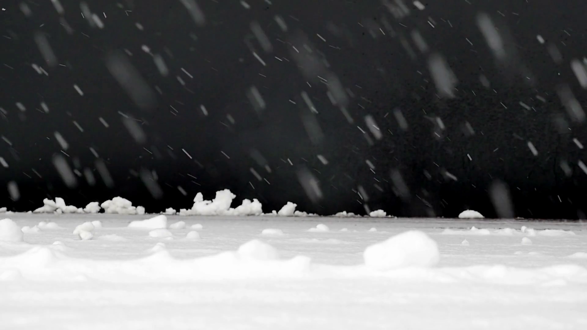 Footage Of Snow Falling Isolated On Black Stock Footage SBV-311047180 ...