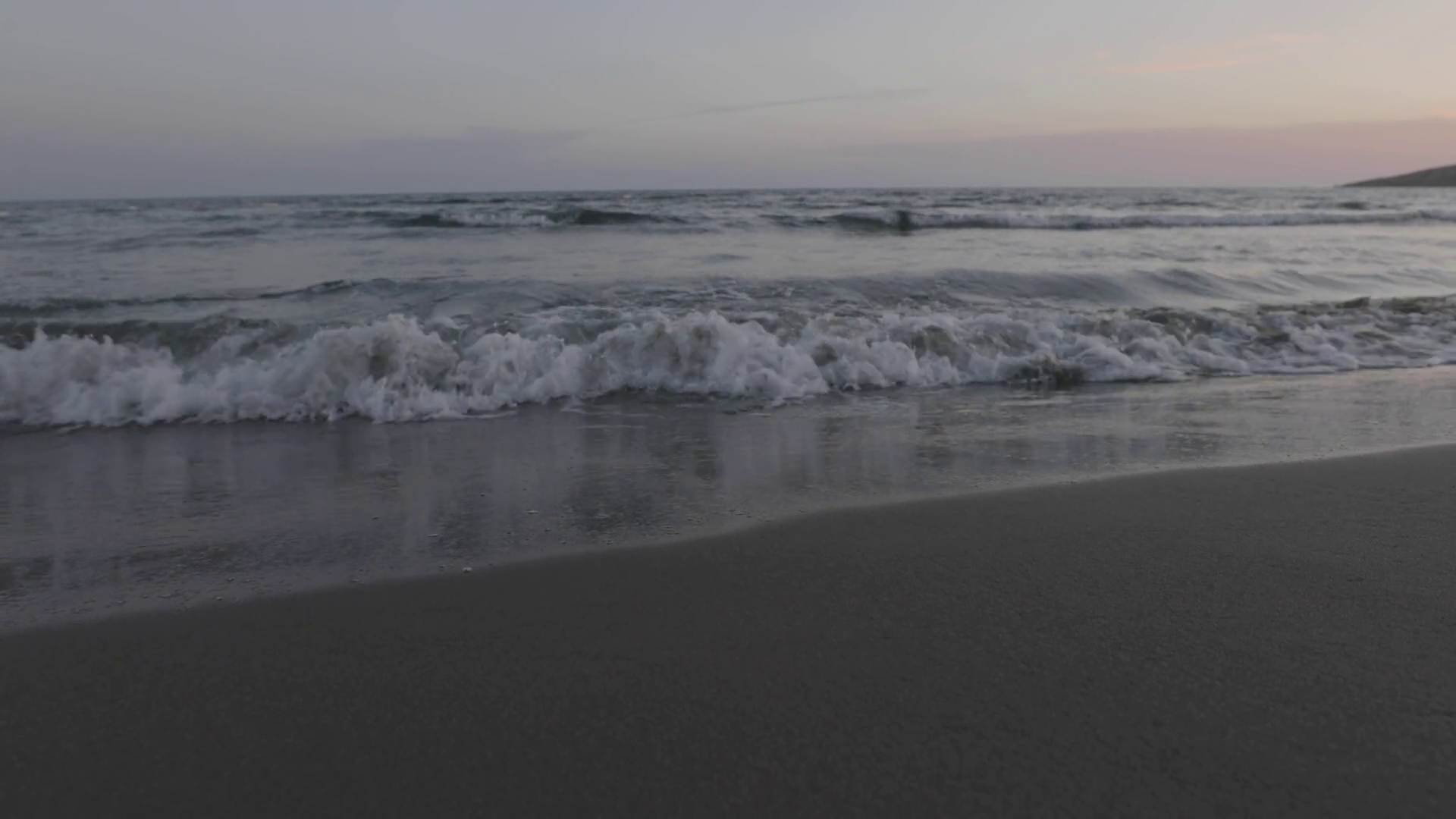 Low Angle Shot Of Beach Tides Stock Footage SBV-351923233 - Storyblocks