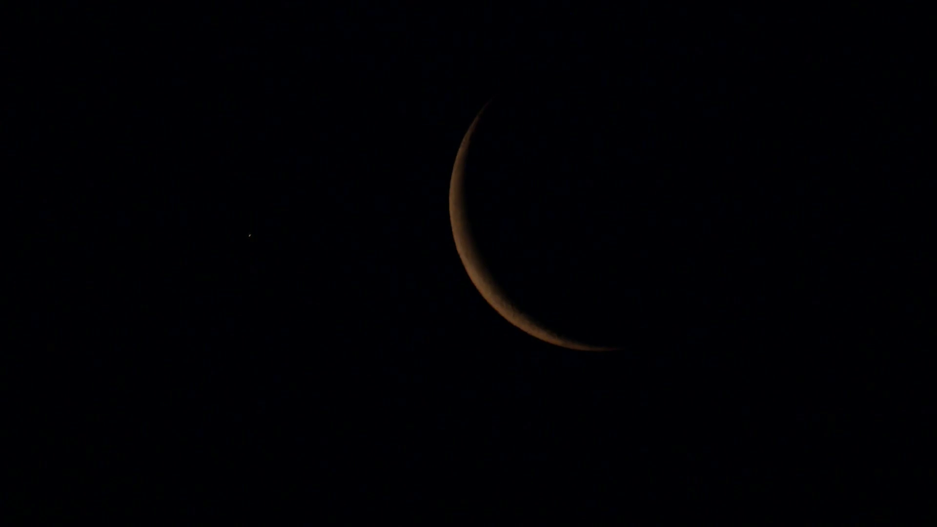 Time-lapse Footage Of Waning Crescent Stock Motion Graphics SBV ...