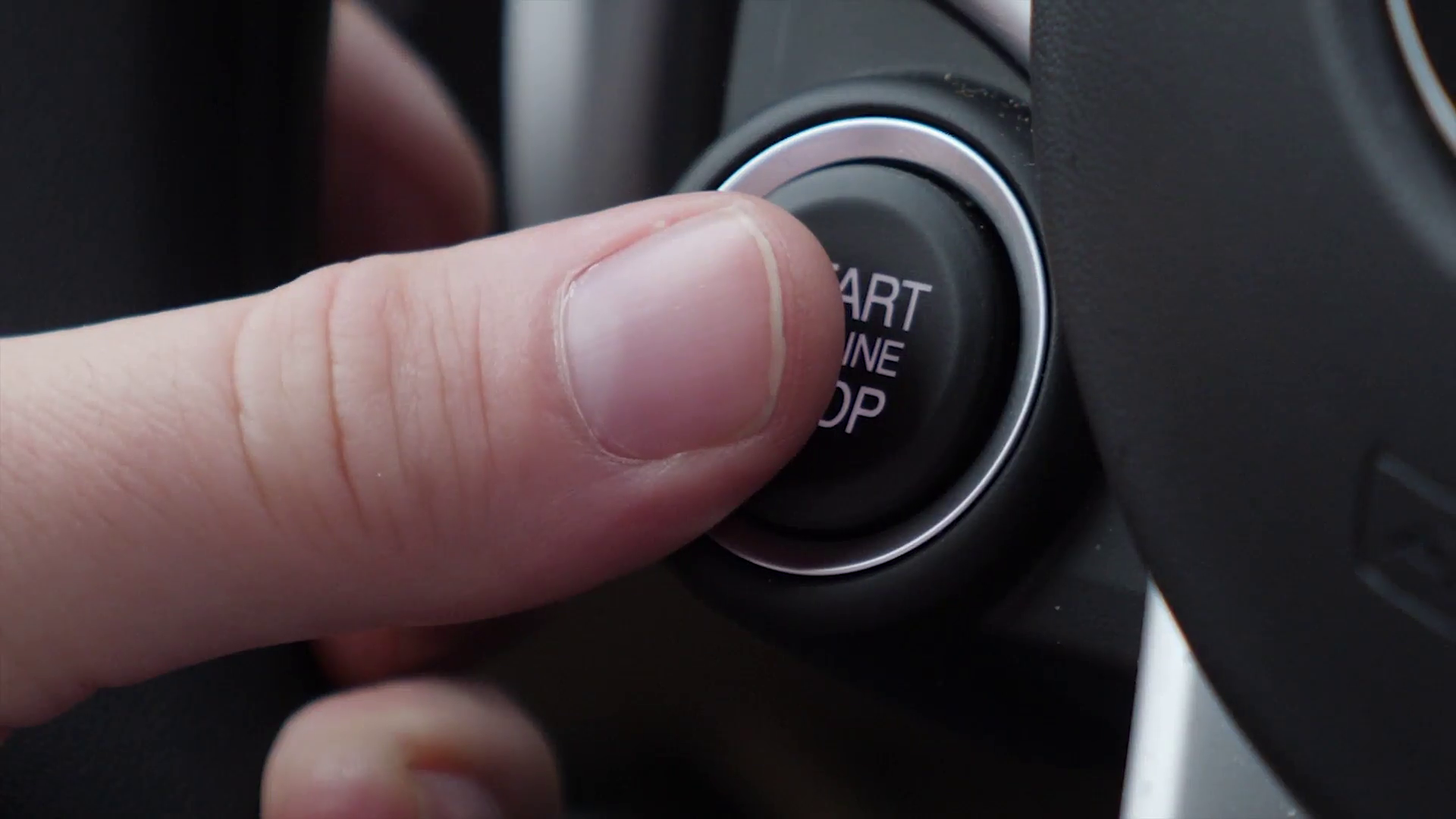 A Close Up Shot Of Person Starting Engine Of Stock Footage SBV ...