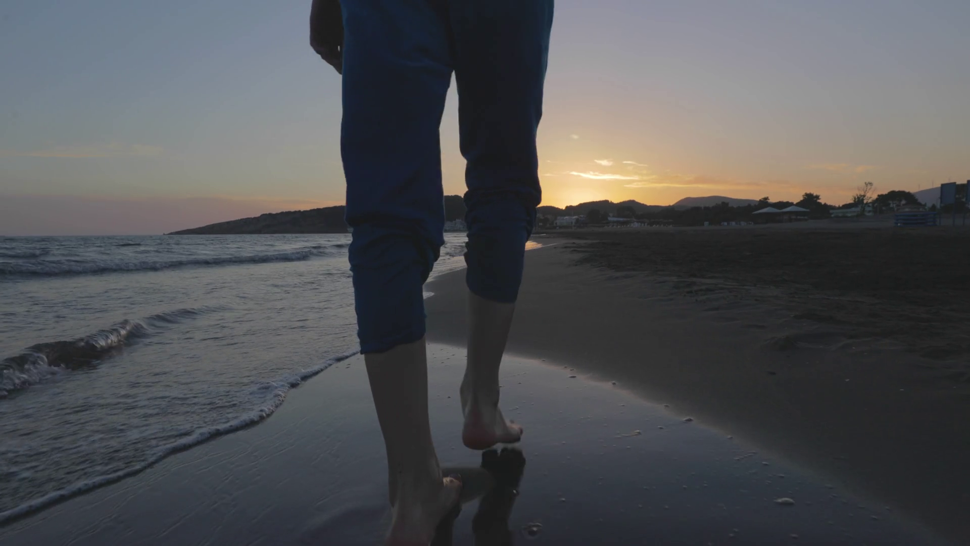 Low Angle Footage Following Person Walking Stock Footage SBV-347631122 ...