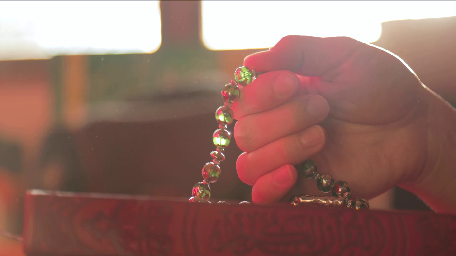 Slow Motion Footage Of Person Praying Making Stock Footage SBV ...